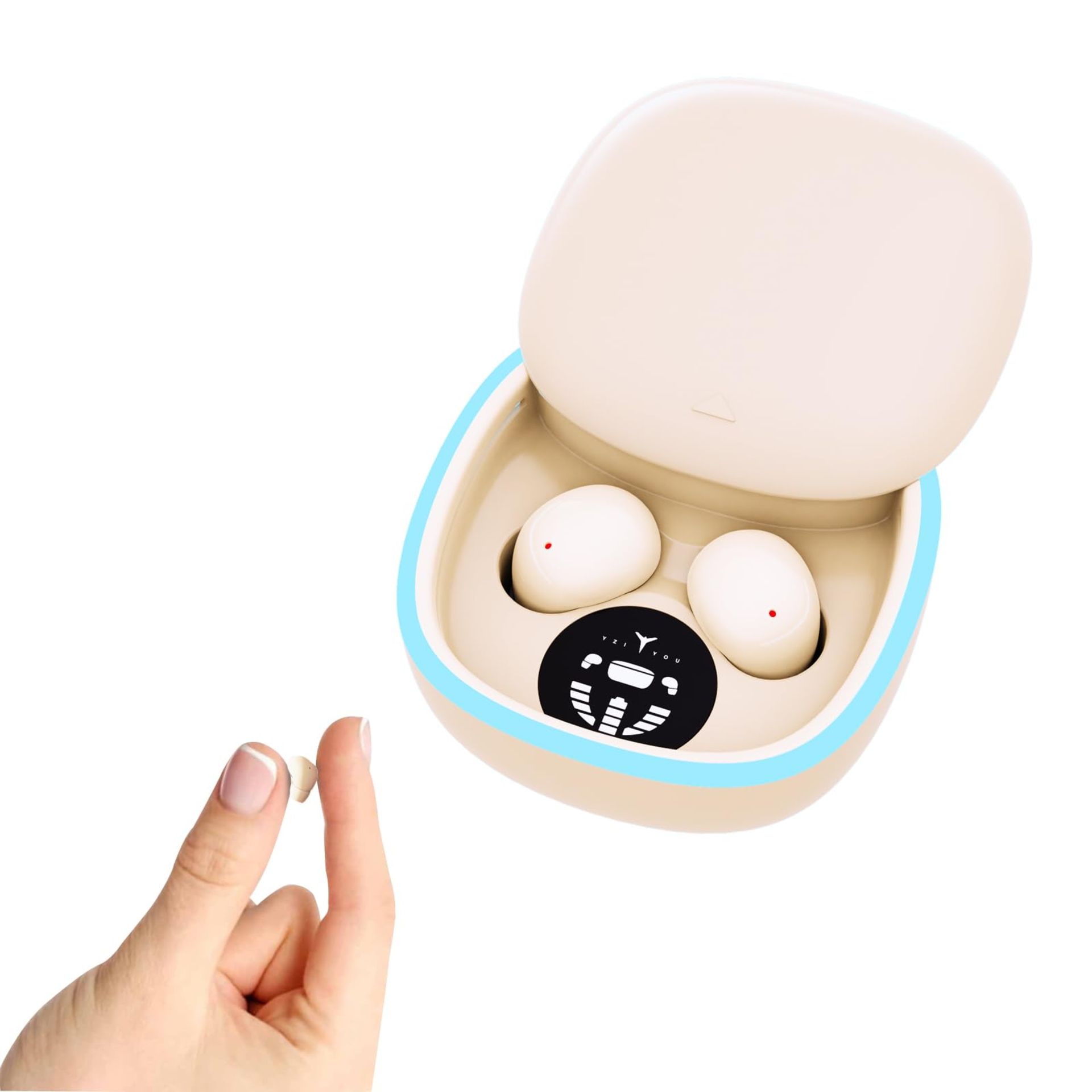 TWS Wireless Bluetooth 5.4 Small Invisible Mini Earbuds In Ear ENC ...