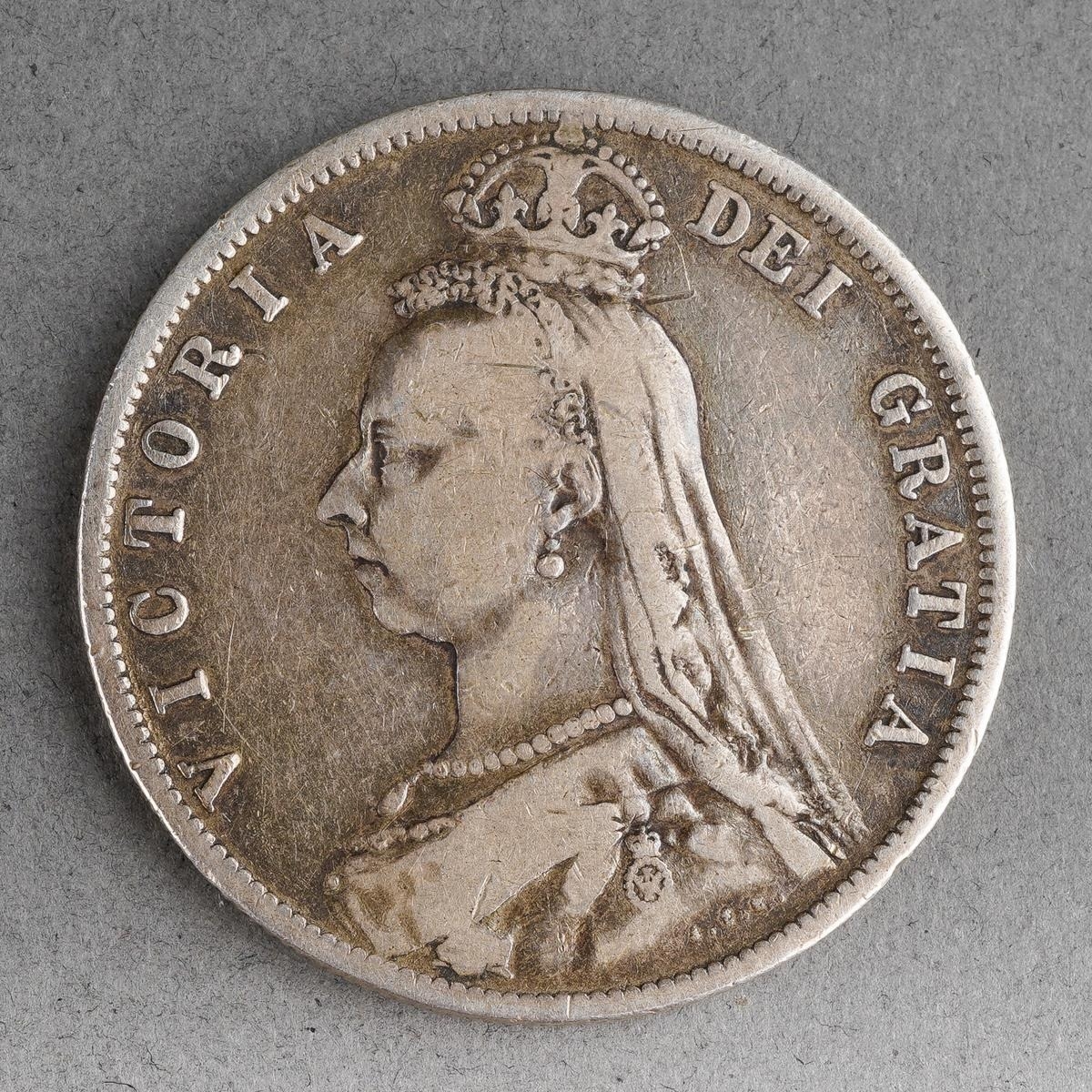 1889 Half Crown coin