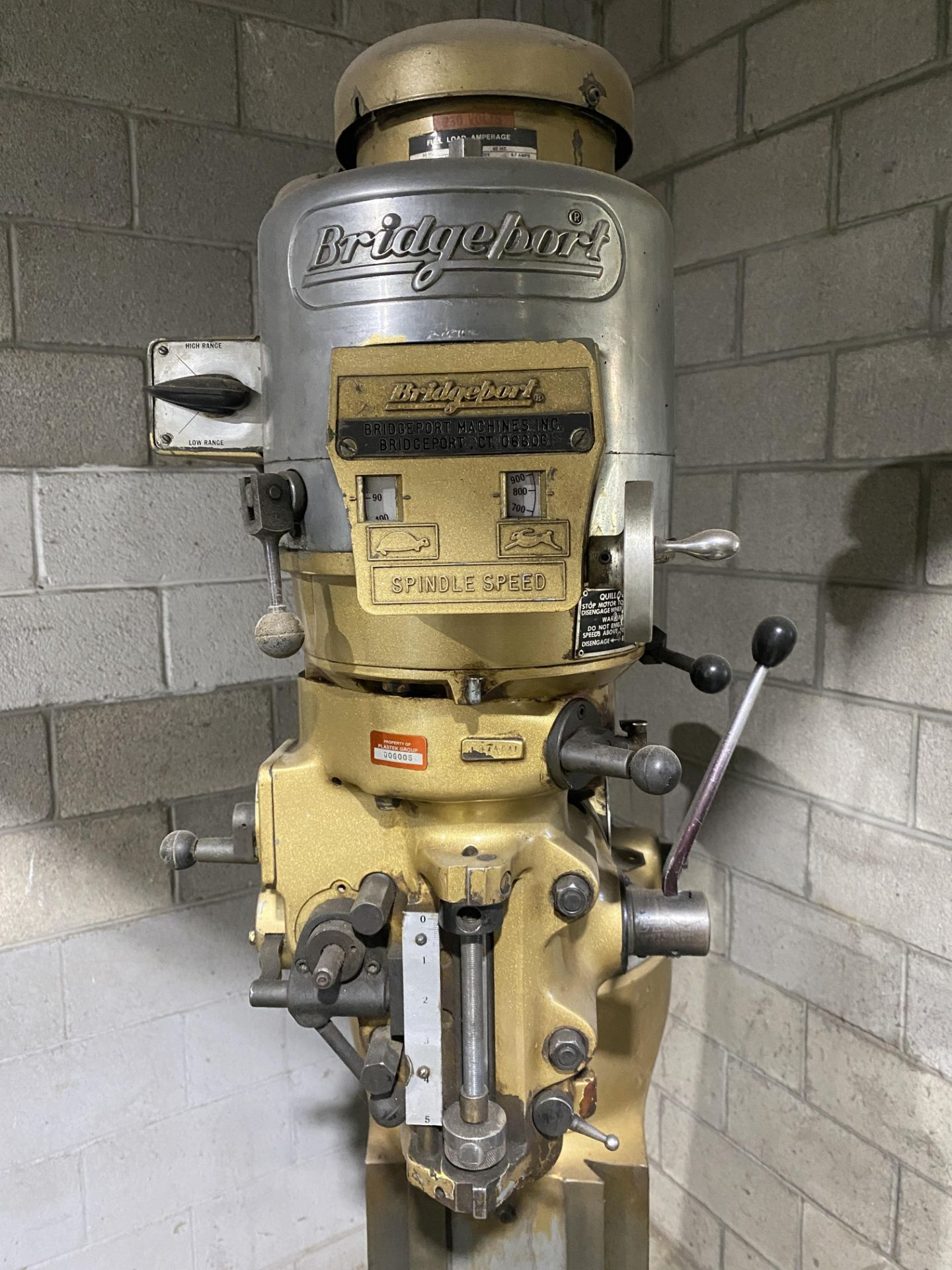 Bridgeport Series I, 2 HP Vertical Mill, S/N BR251767, Bridgeport Table ...