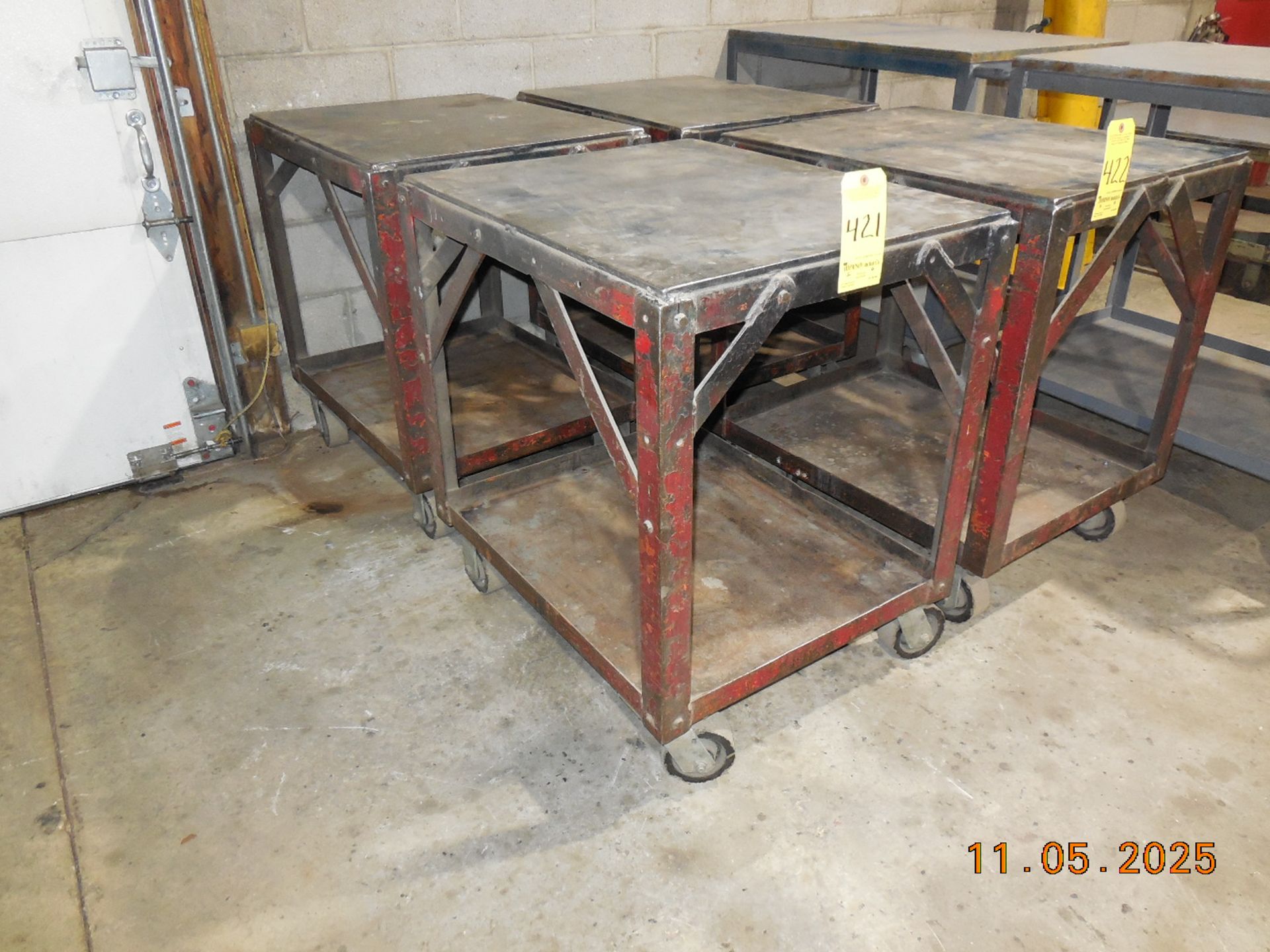 (2) 24" X 30" X 33" Steel Carts
