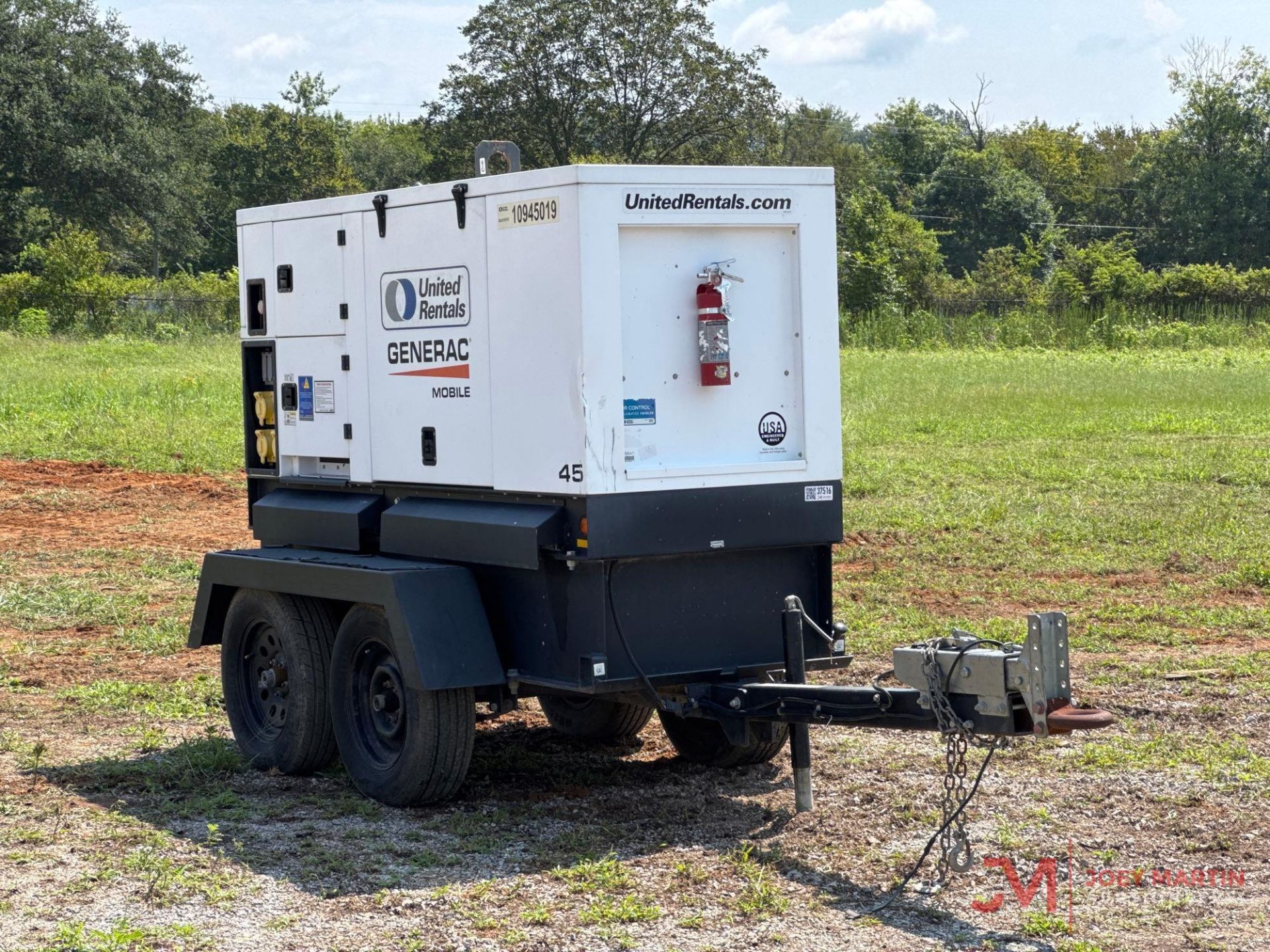 GENERAC MOBILE MMG45IF4-UR13 TOWABLE GENERATOR, SN: 3004279320, METER ...
