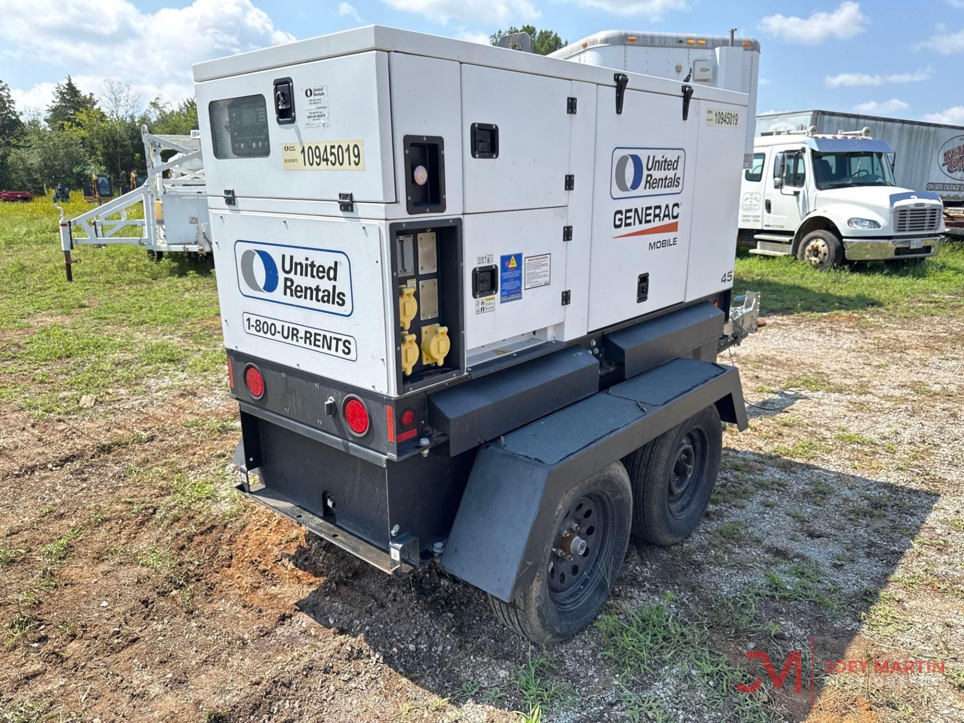 GENERAC MOBILE MMG45IF4-UR13 TOWABLE GENERATOR, SN: 3004279320, METER ...