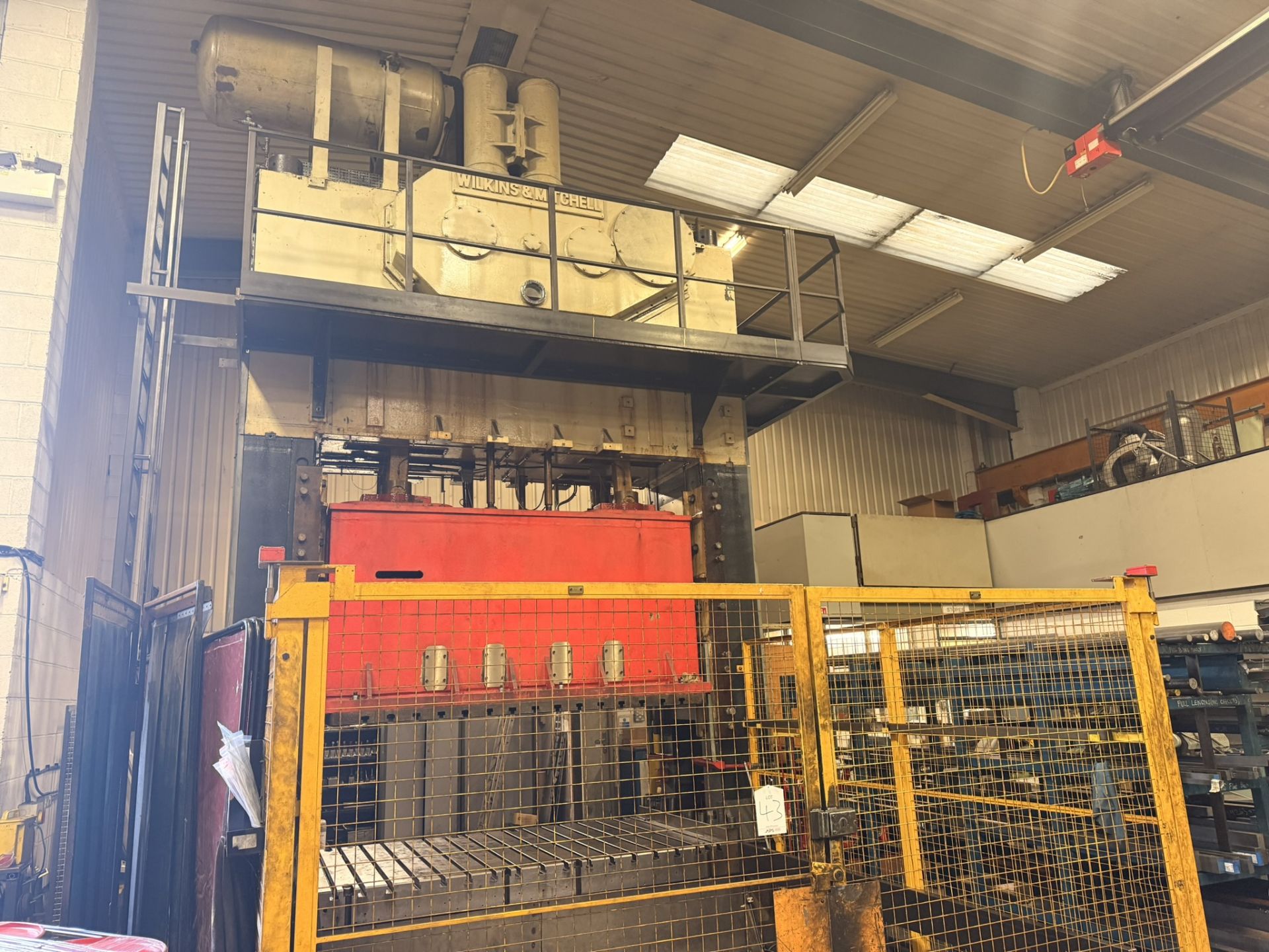 Wilkins & Mitchell 350T Press Serial Serial No: 99/10071 Approx Weight ...