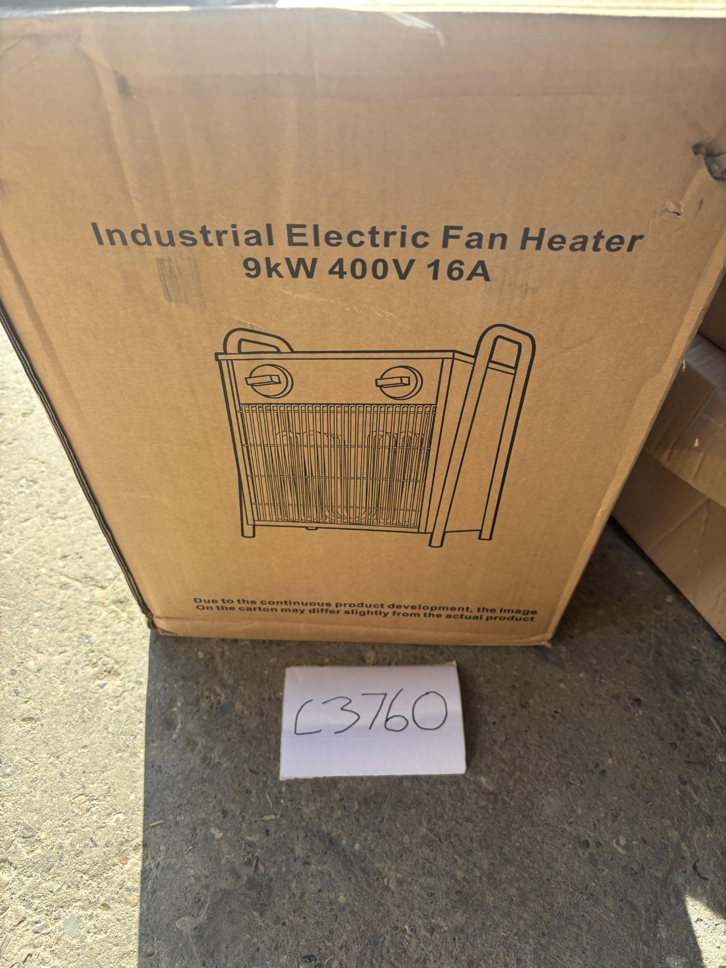 1x FF12 9KW MIGHTY HEAT INDUSTRIAL FAN HEATER 400V 16A