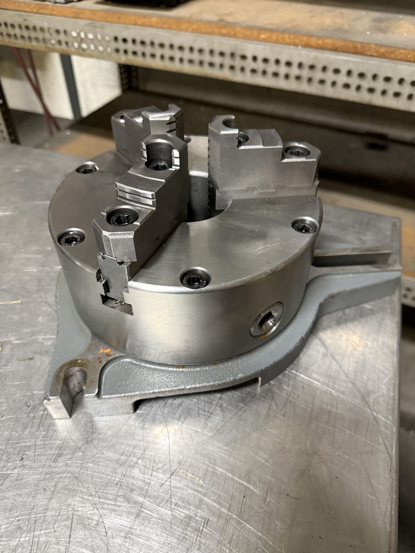 8" Chuck Table Fixture With Haas 8" 3-Jaw Chuck