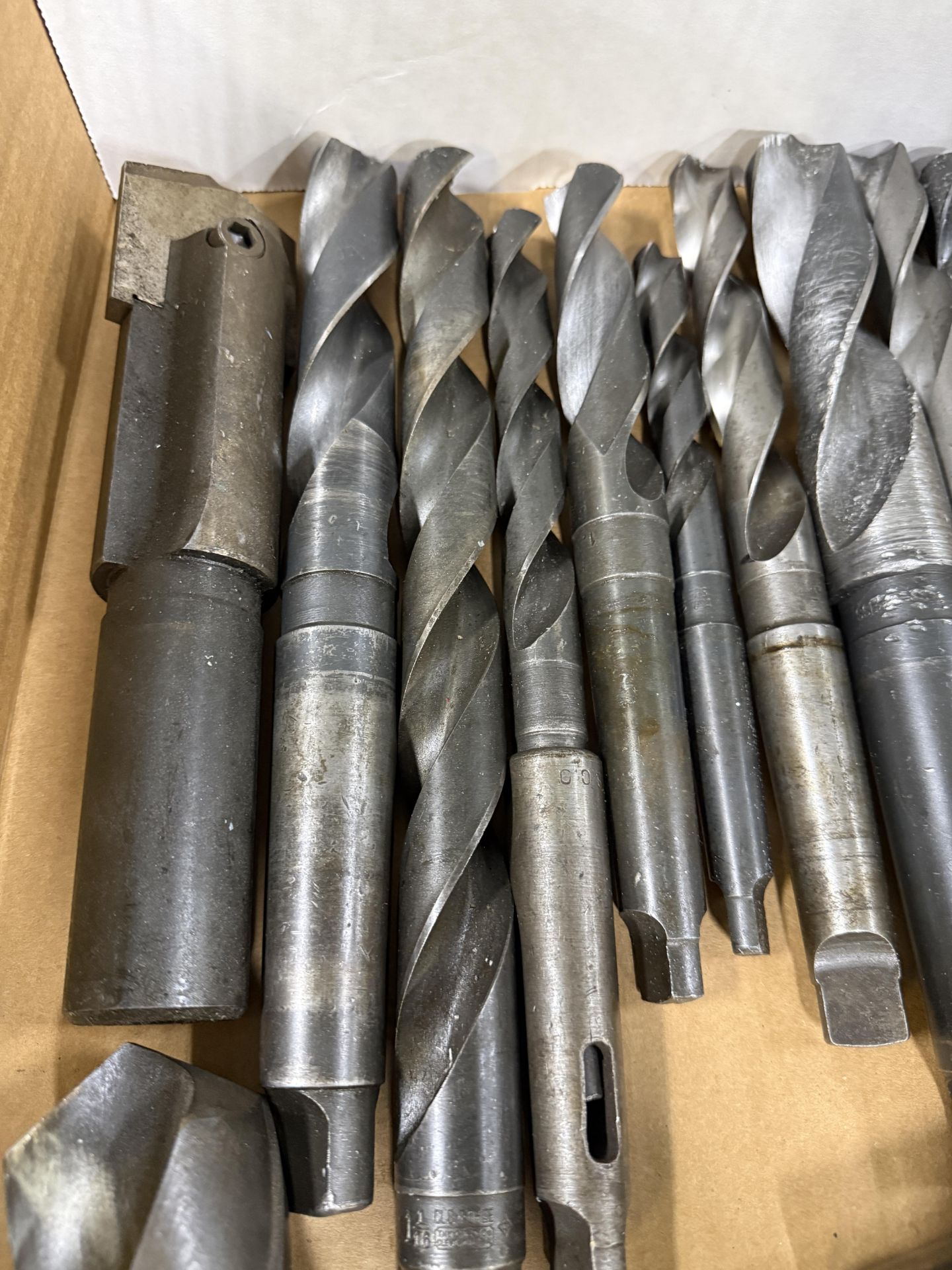 Large Box of Large Drills & Boring Drill