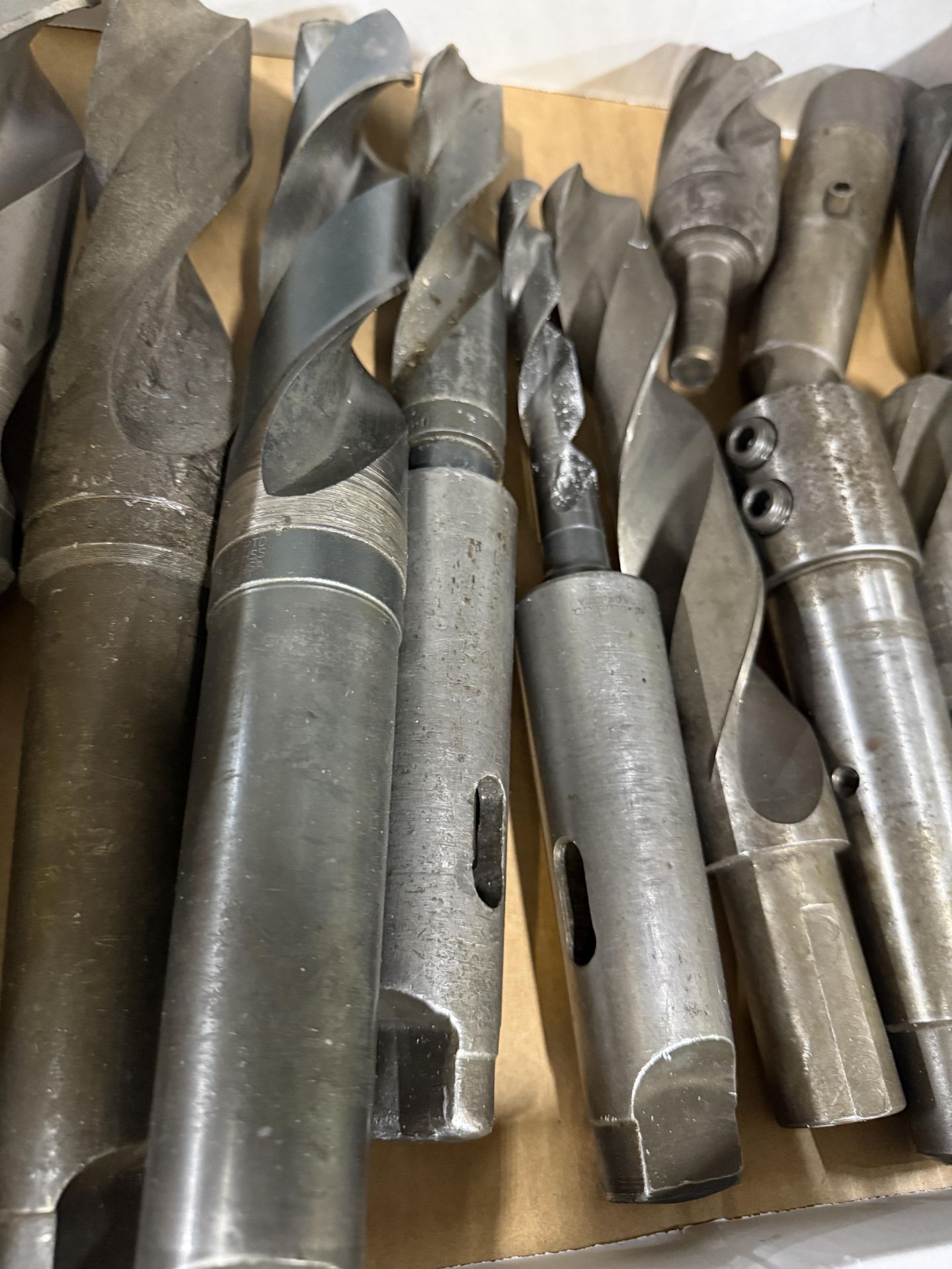 Large Box of Large Drills 2", 1", 1 1/2" & Others