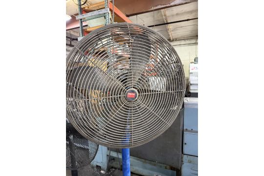(2) Heavy Duty Shop Fans, Central Machinery 30" & Dayton on Stands