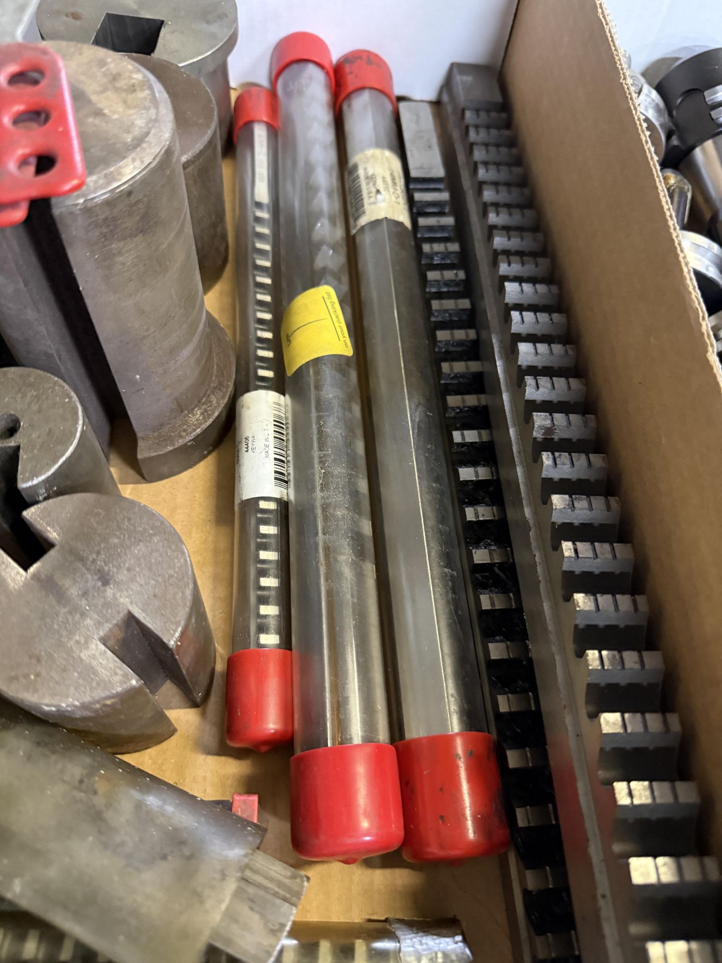 Large Box of Various Size Keyway Cutters With Dies