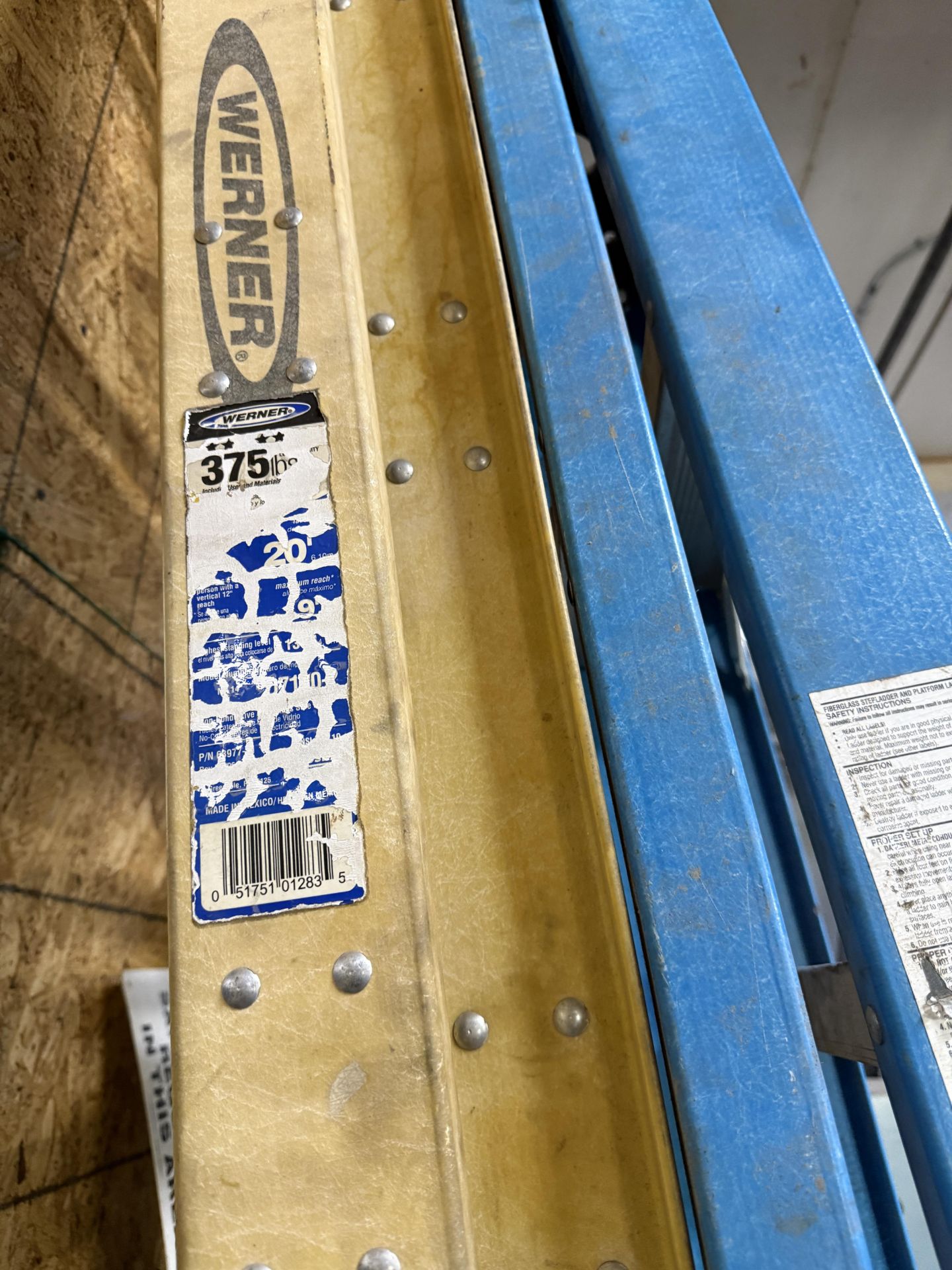 4 Shop Ladders (2) 4 Foot Husky & Werner, (1) 8' Werner & Werner, 20 ...