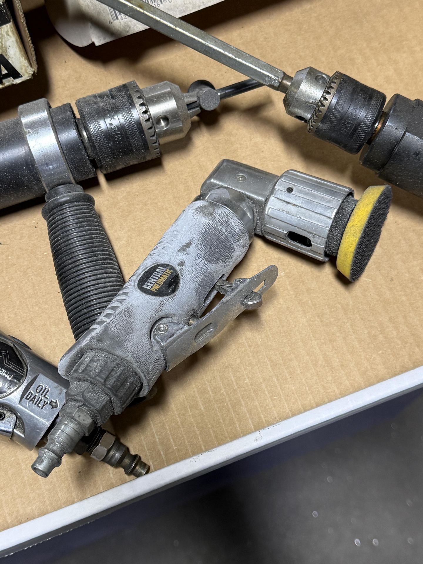 Assortment of Pneumatic Hand Tools Chief 1/4" Air Angle Die Grinder (2 ...