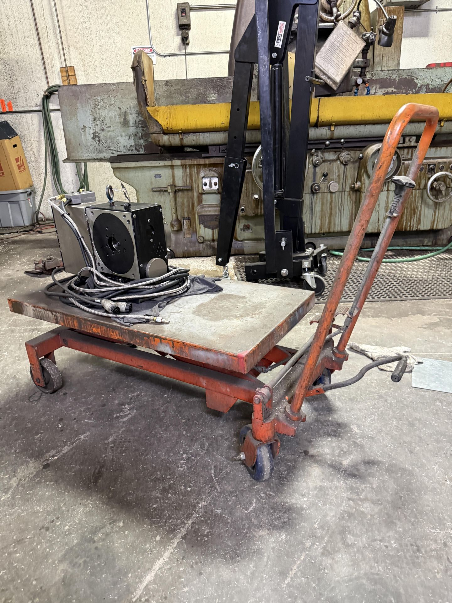 Heavy Duty Rolling Adjustable Die Cart (rotary table not included, die ...