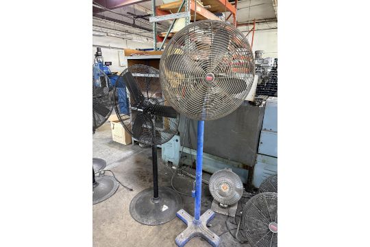 (2) Heavy Duty Shop Fans, Central Machinery 30" & Dayton on Stands