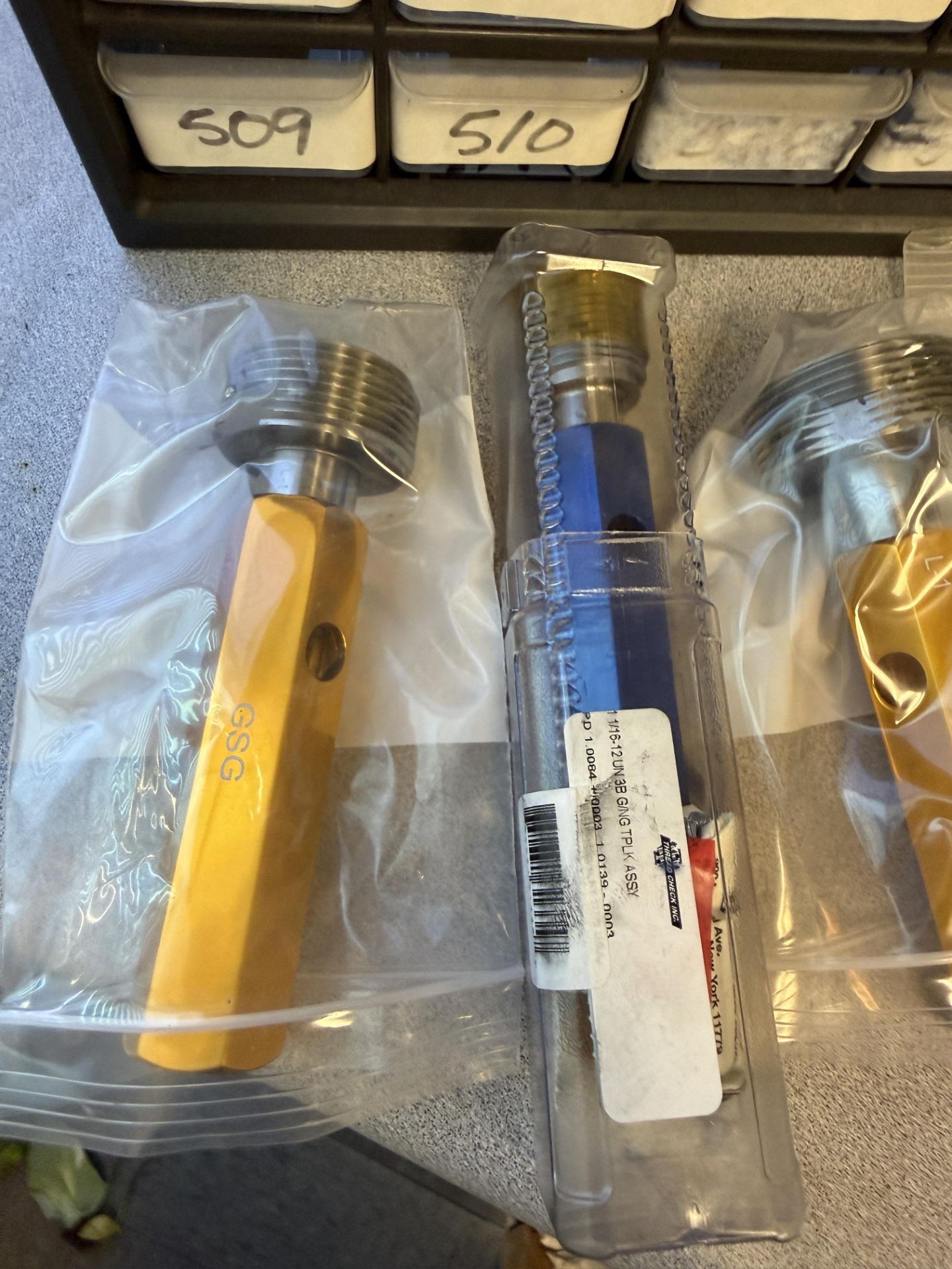 Organizer With Various Size Thread & Plug Gages (see photos for more ...