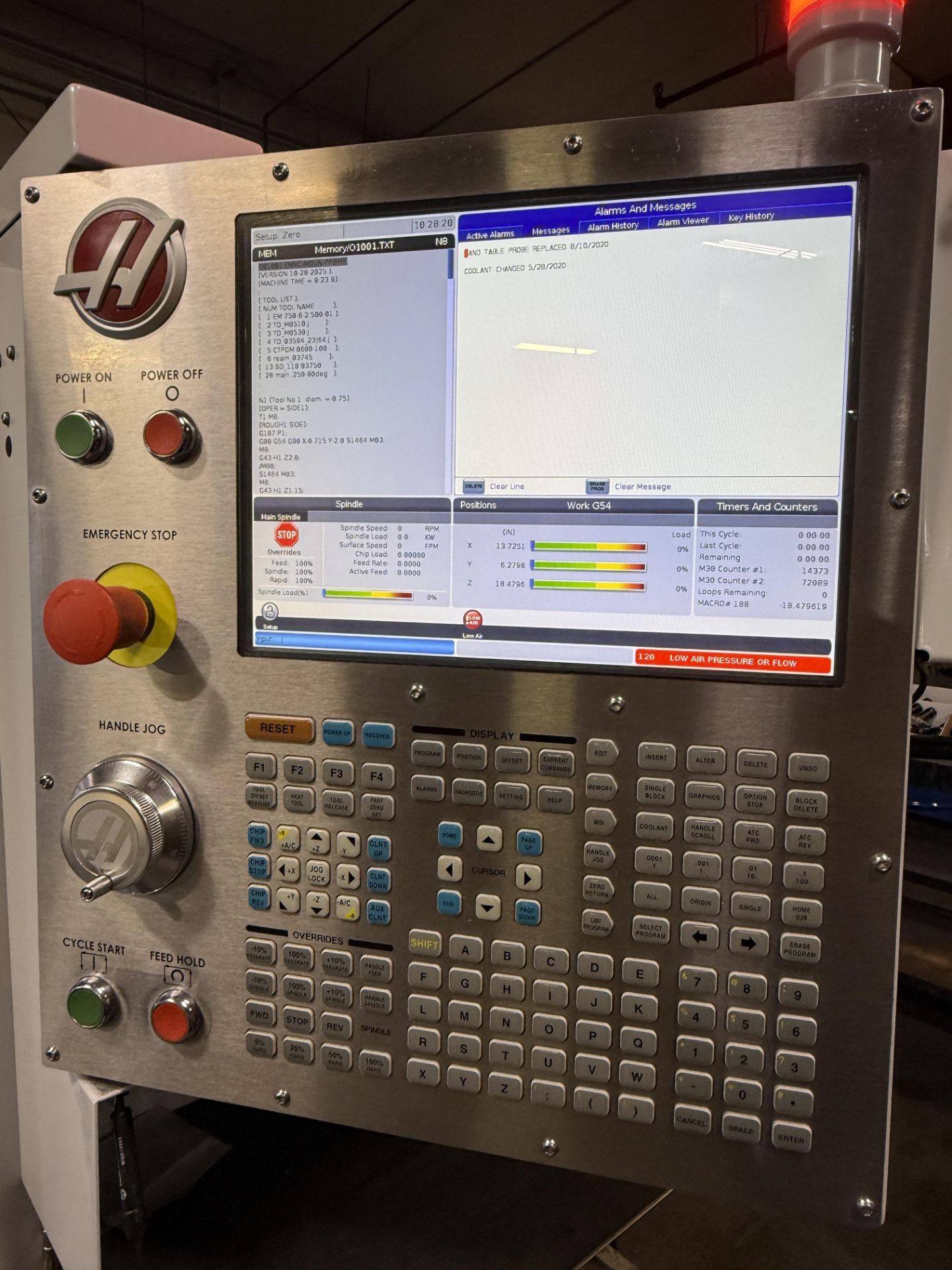 2017 Haas VF-2SS Vertical Machining Center, Haas Control, Air Blast, P ...