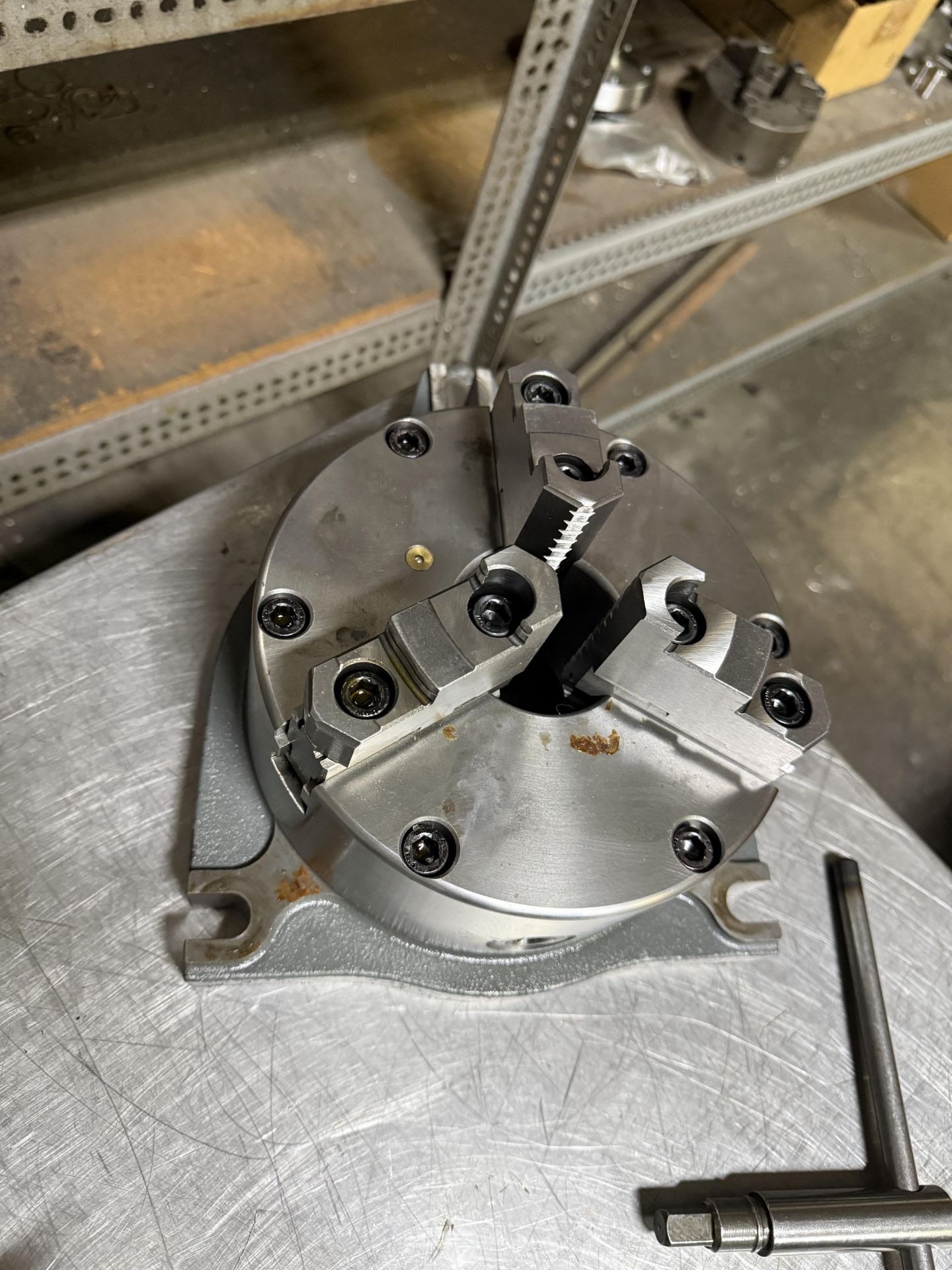 8" Chuck Table Fixture With Haas 8" 3-Jaw Chuck