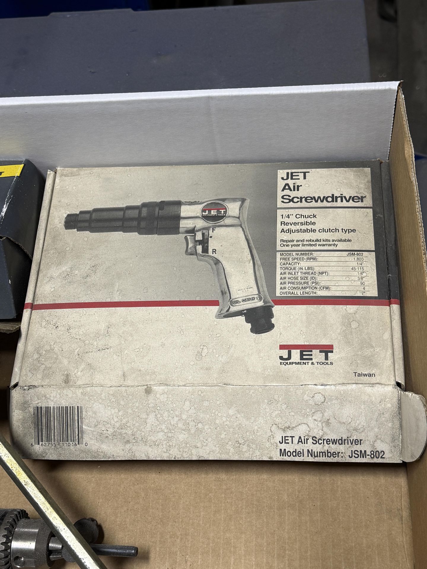 Assortment of Pneumatic Hand Tools Chief 1/4" Air Angle Die Grinder (2 ...