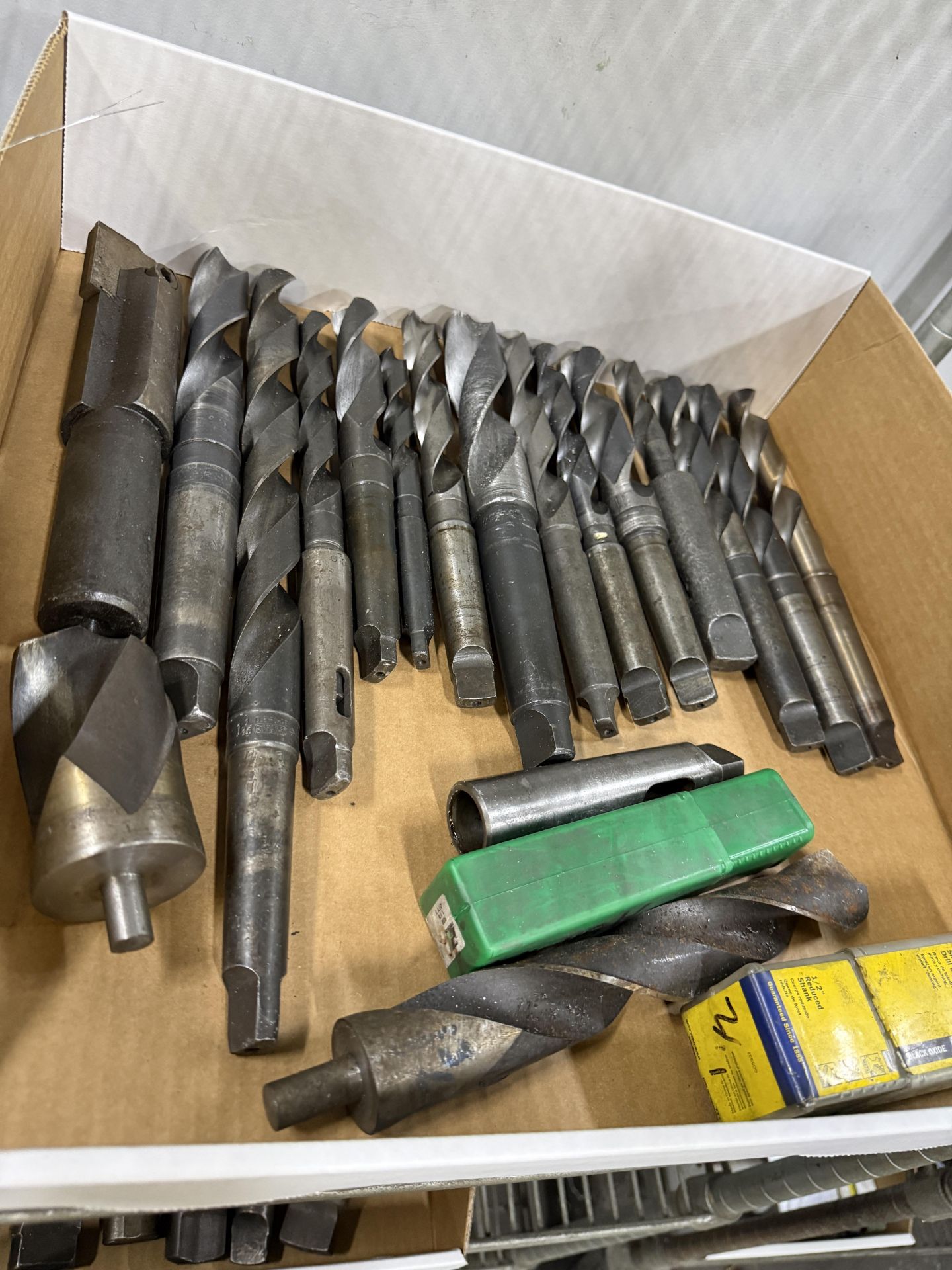 Large Box of Large Drills & Boring Drill