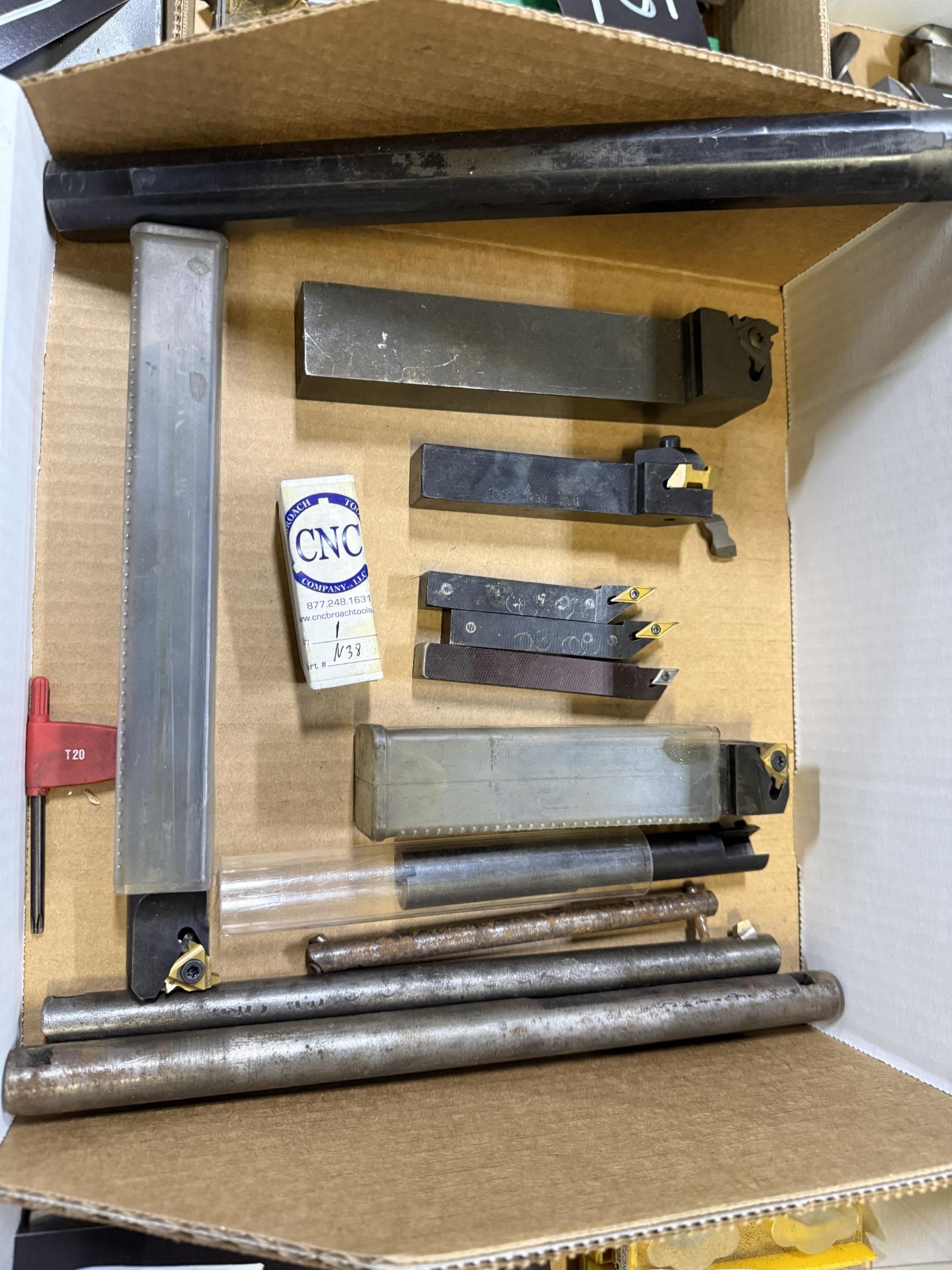 Box of Various Insert Stick Holders & Insert Boring Bar Holders