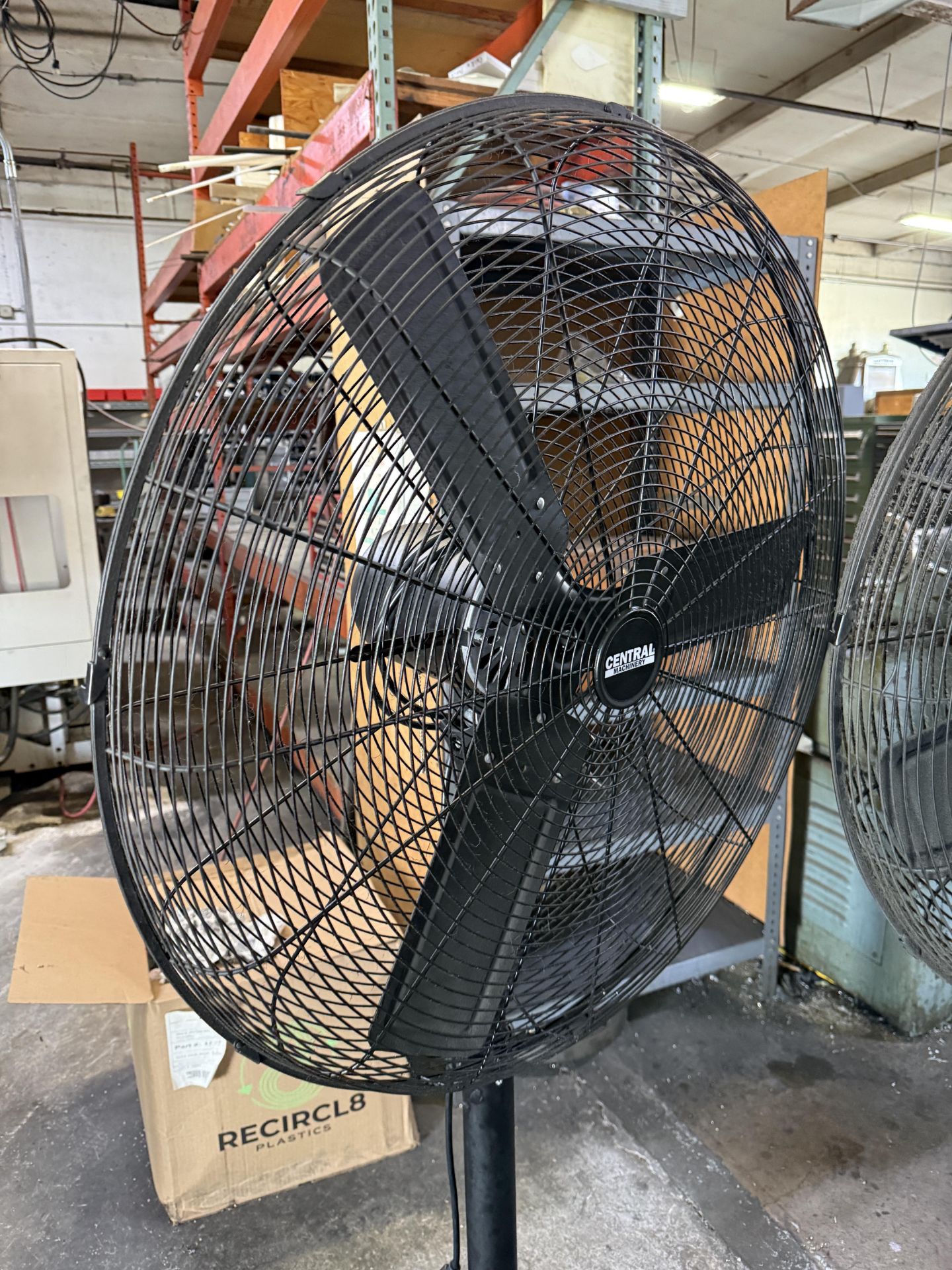 (2) 30" Central Machinery Pedestal Shop Fans