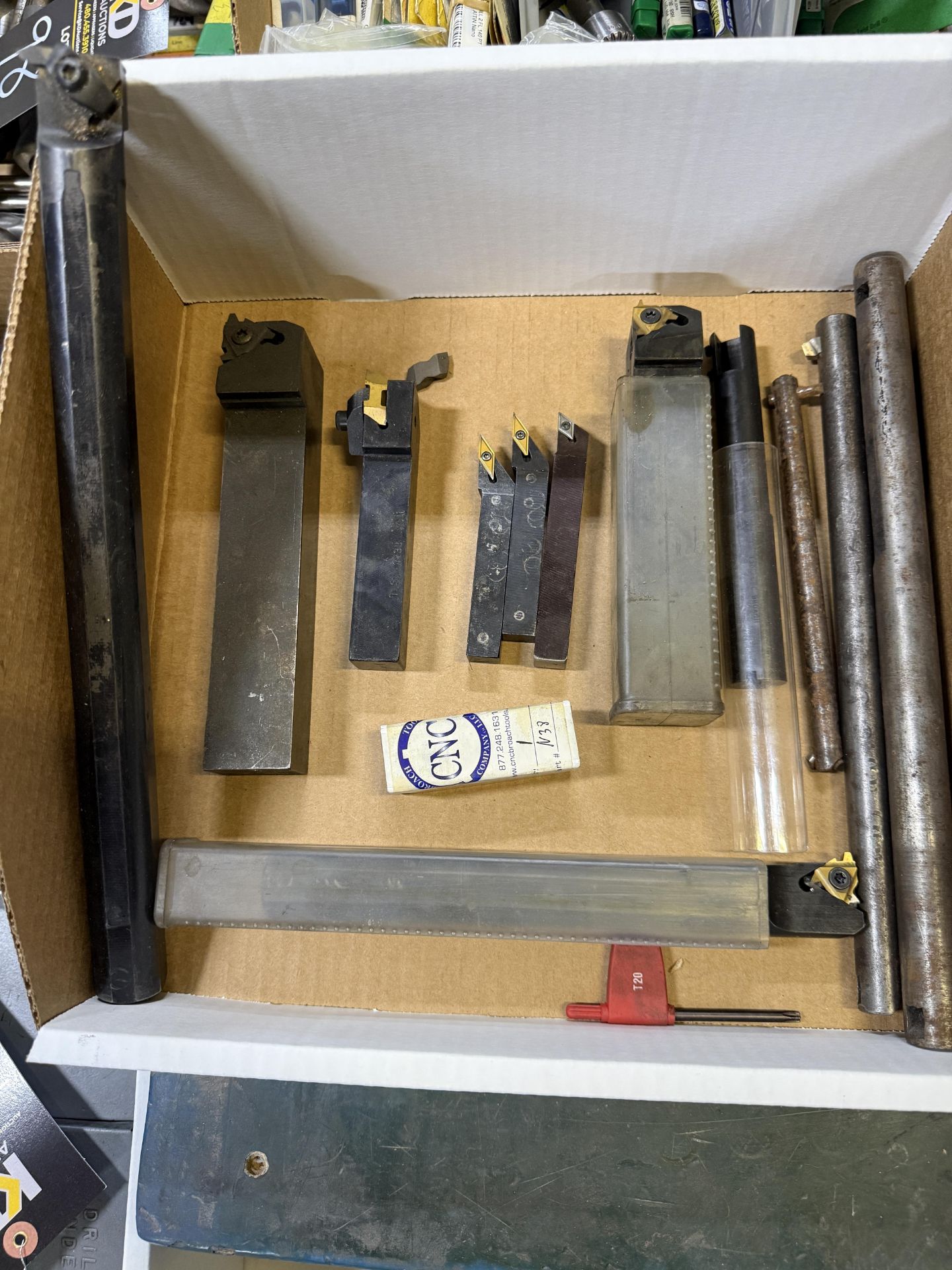 Box of Various Insert Stick Holders & Insert Boring Bar Holders
