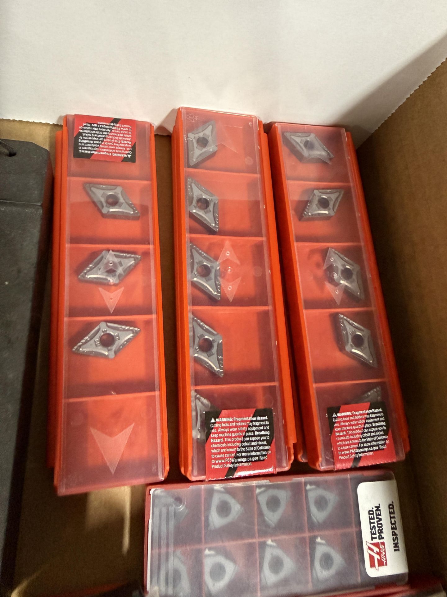 Box of Various Insert Stick Tooling With Various New Inserts