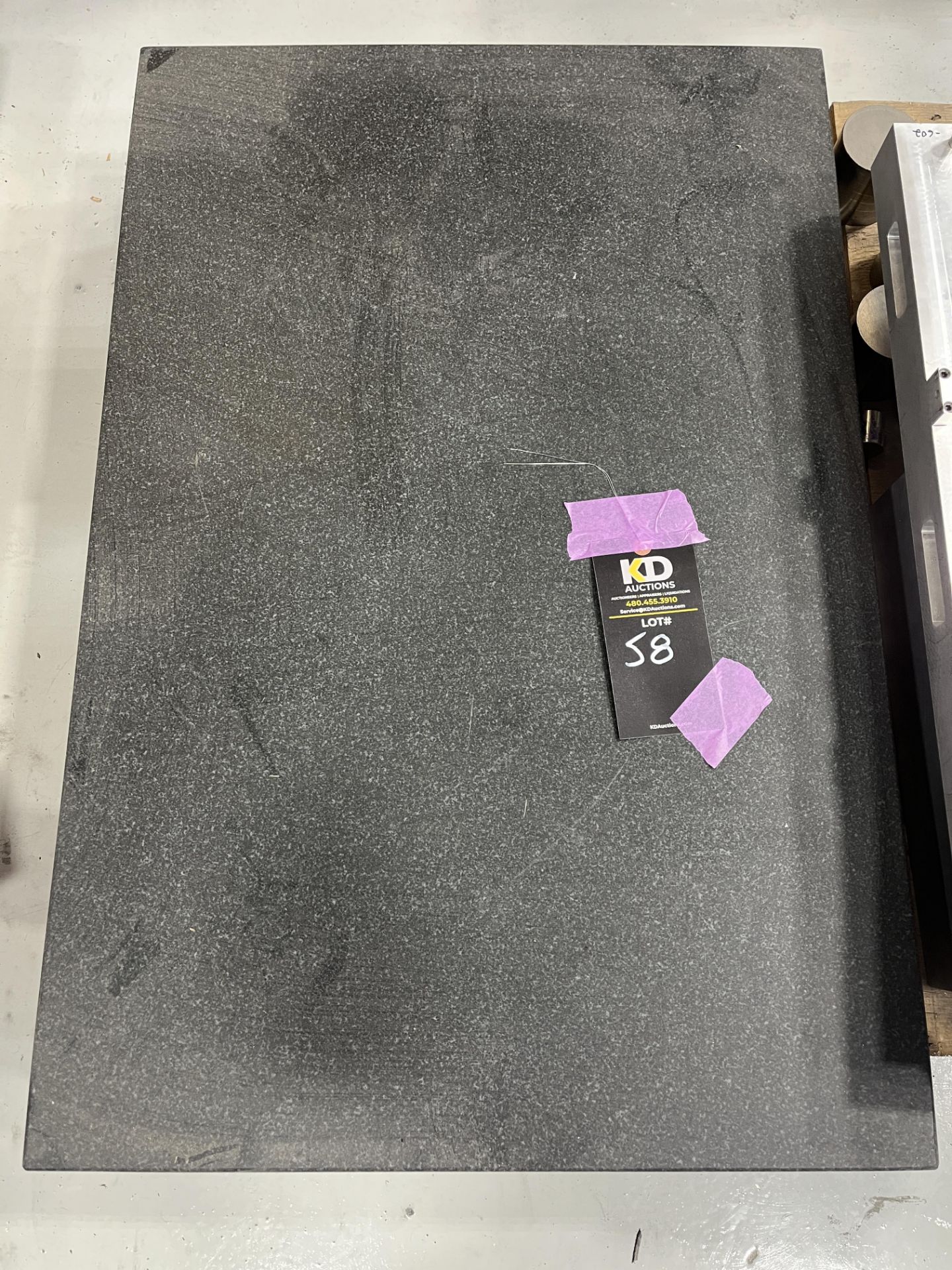 (3) Black Granite Inspection Tables on Heavy Duty Stands