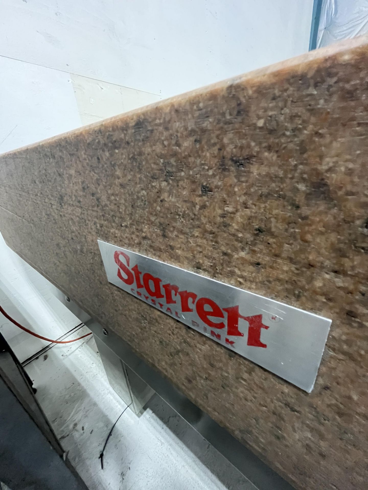 Starrett Pink Granite Inspection Table on Heavy Duty Stand, 60" x 48" x ...