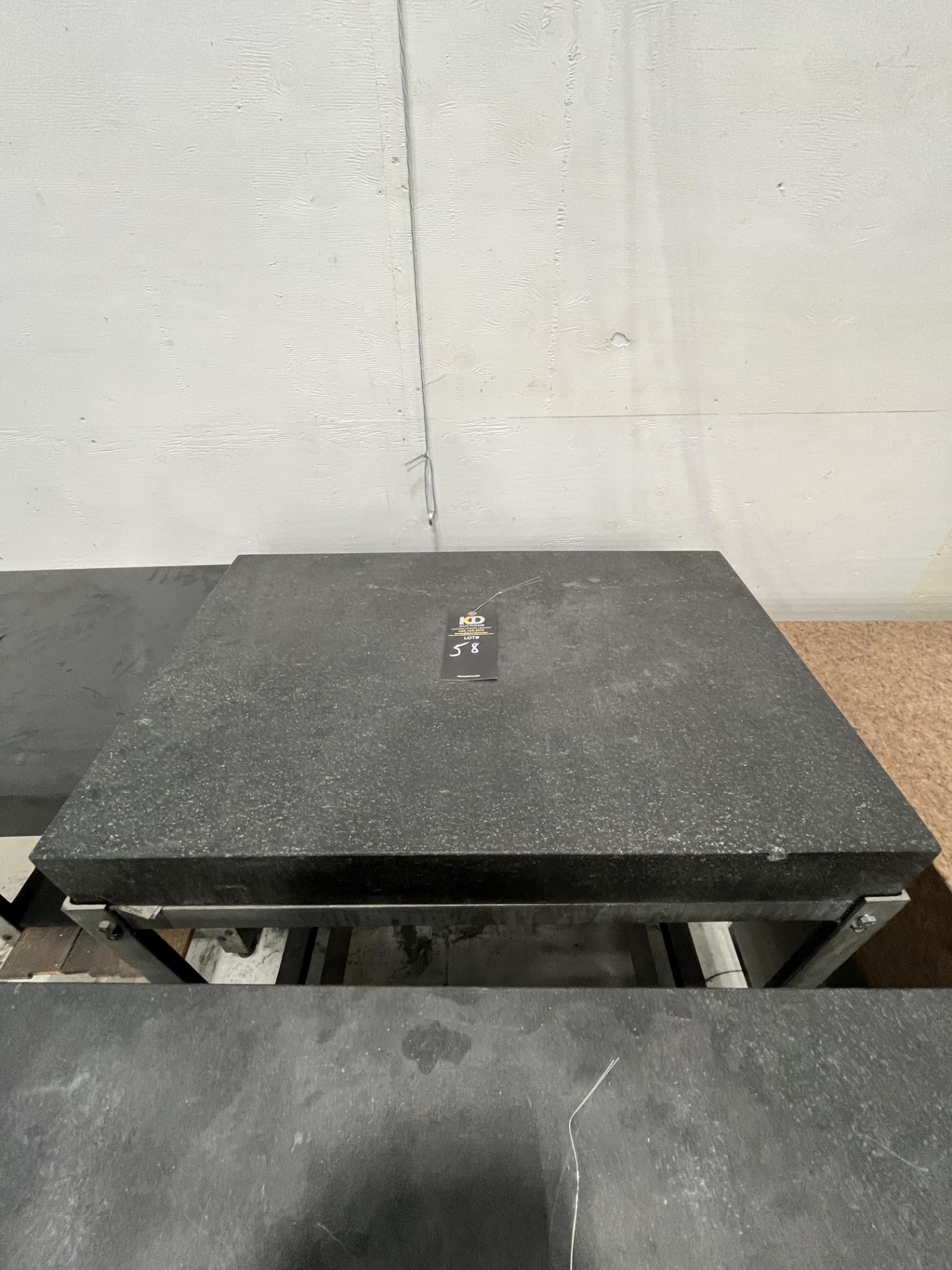 (3) Black Granite Inspection Tables on Heavy Duty Stands