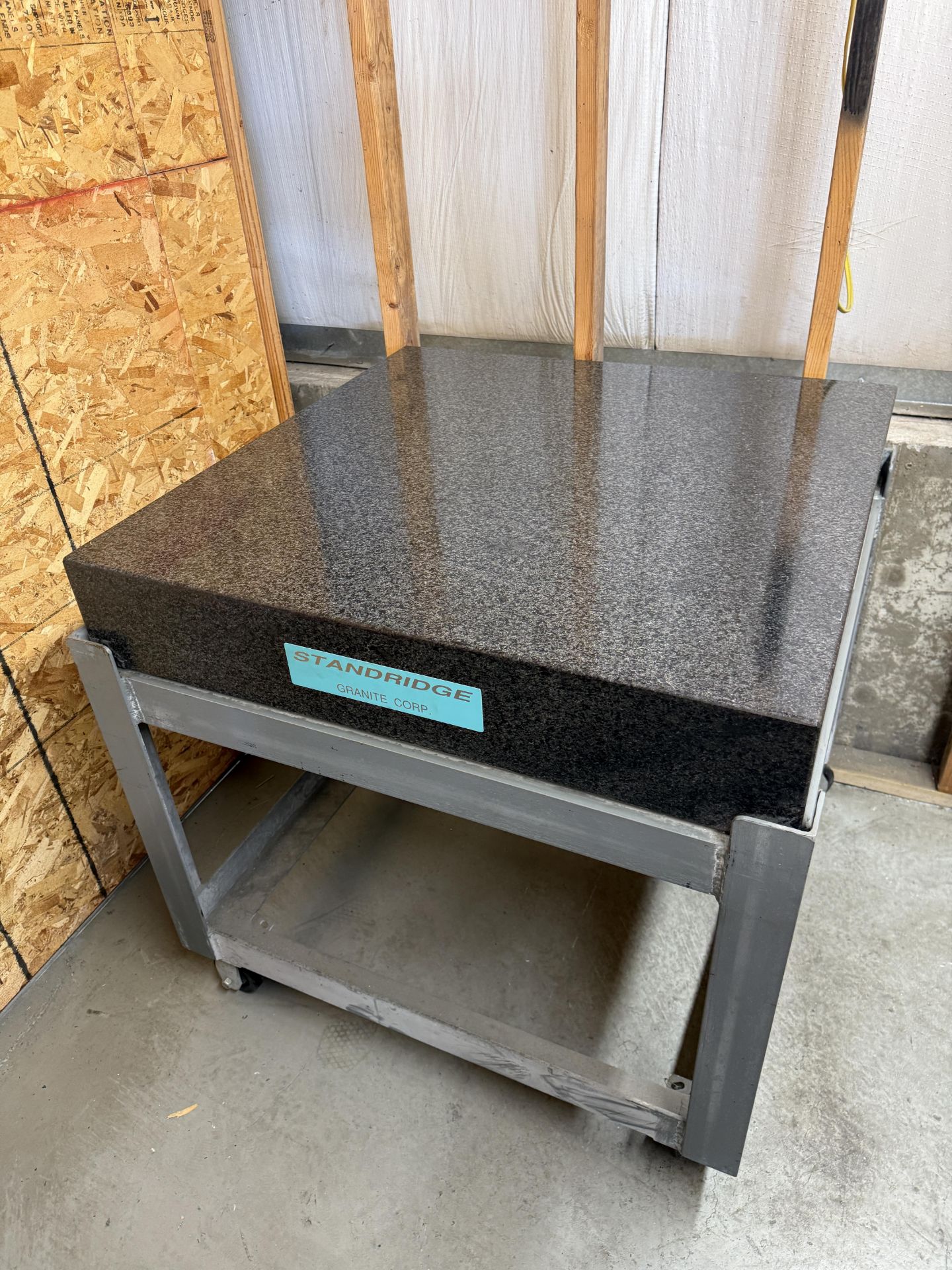 Standridge Black Granite Surface Plate On Heavy Duty Cart Grade AA 36 ...
