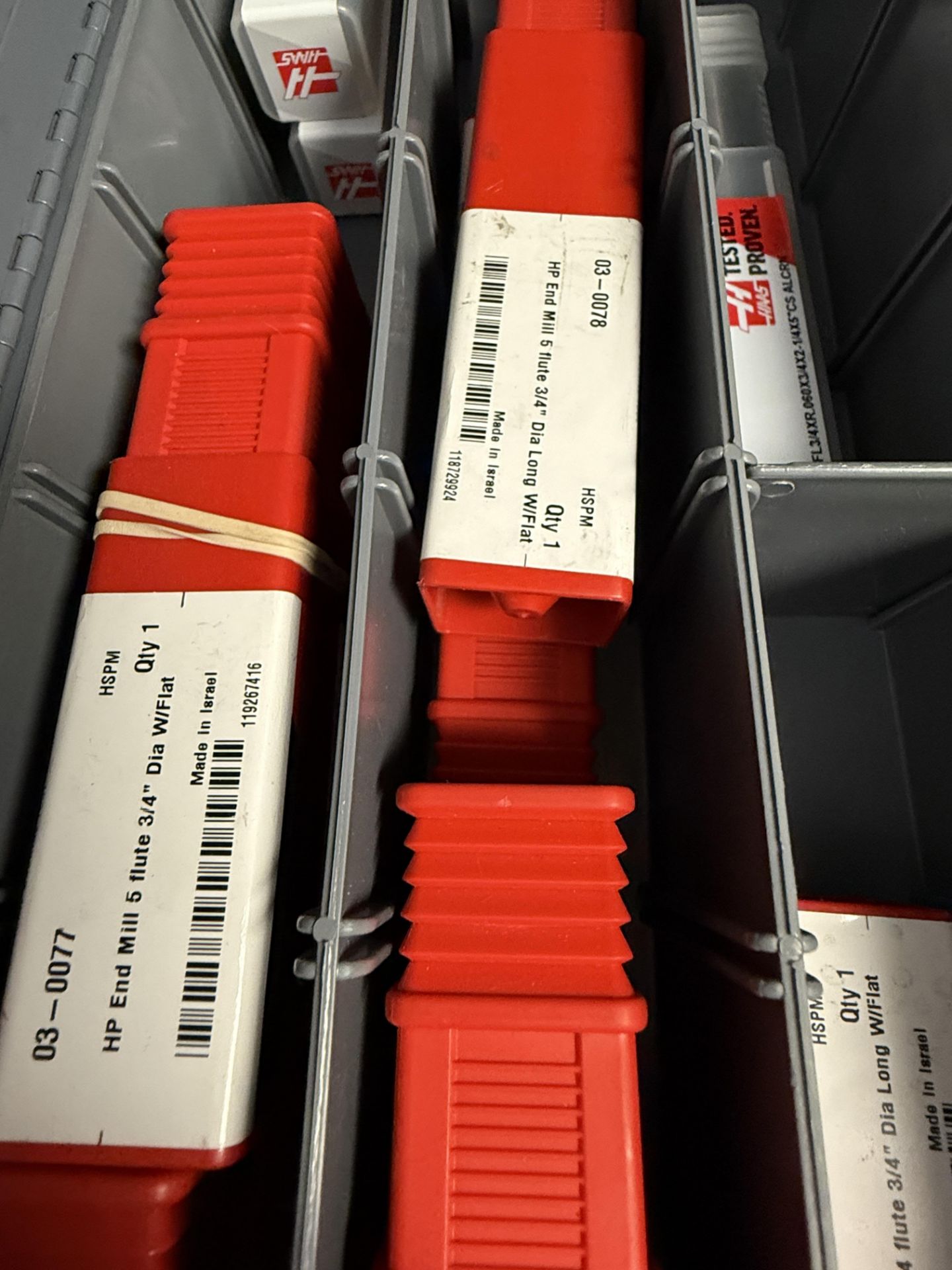 (2) Klein Tool Metal Organizers With New Haas Tooling, Radius & Flat ...
