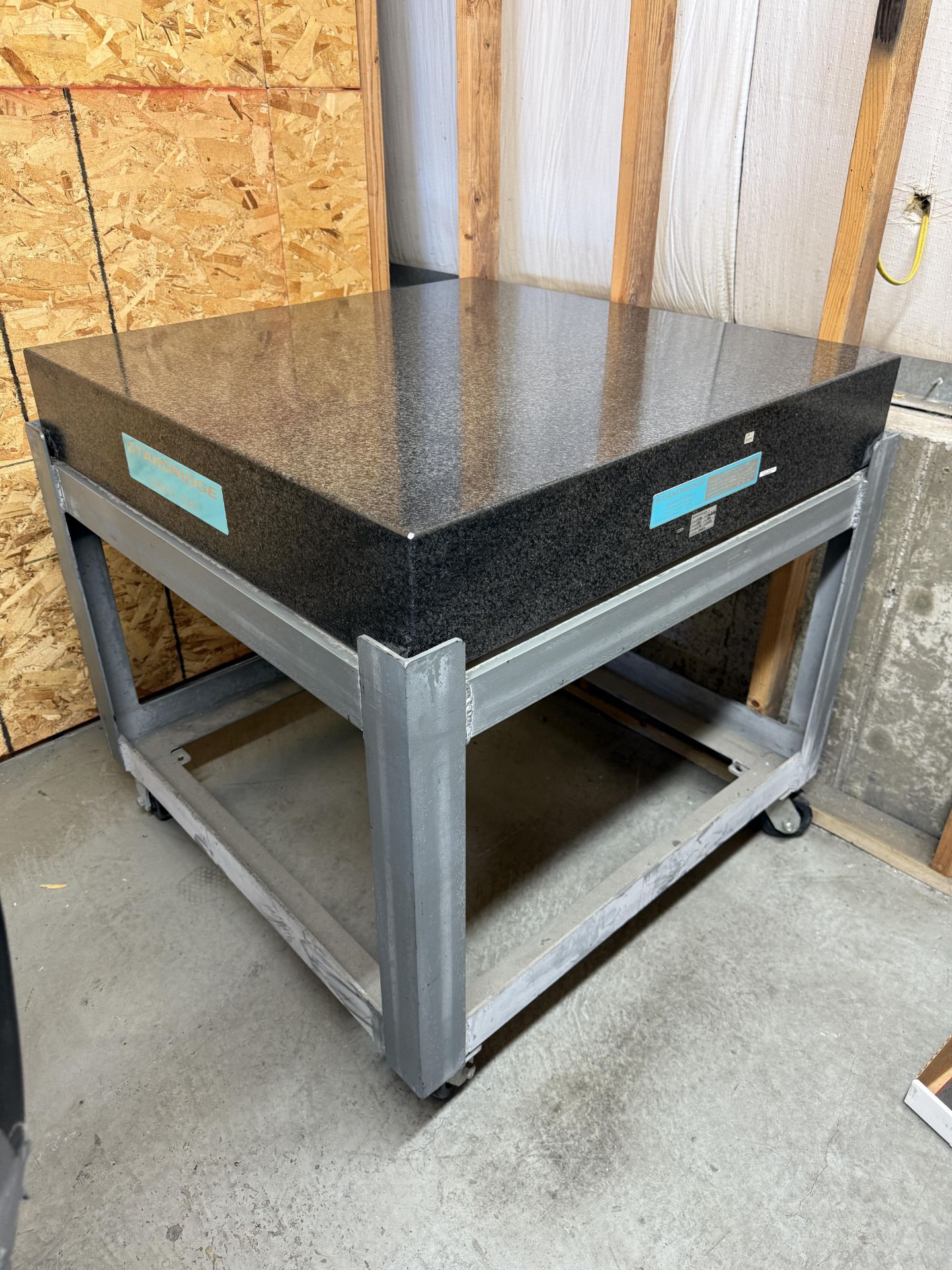 Standridge Black Granite Surface Plate On Heavy Duty Cart Grade AA 36 ...