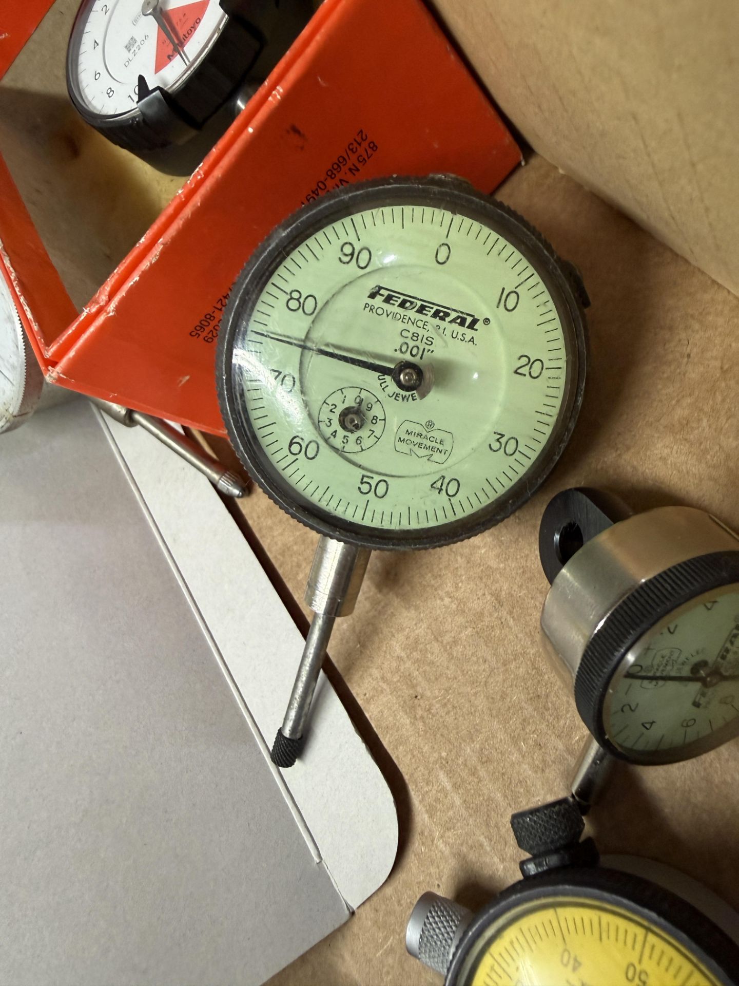 New In Box, Mitutoyo Drop Dial Indicator # 24165, Mitutoyo DLZ206 .0005 ...