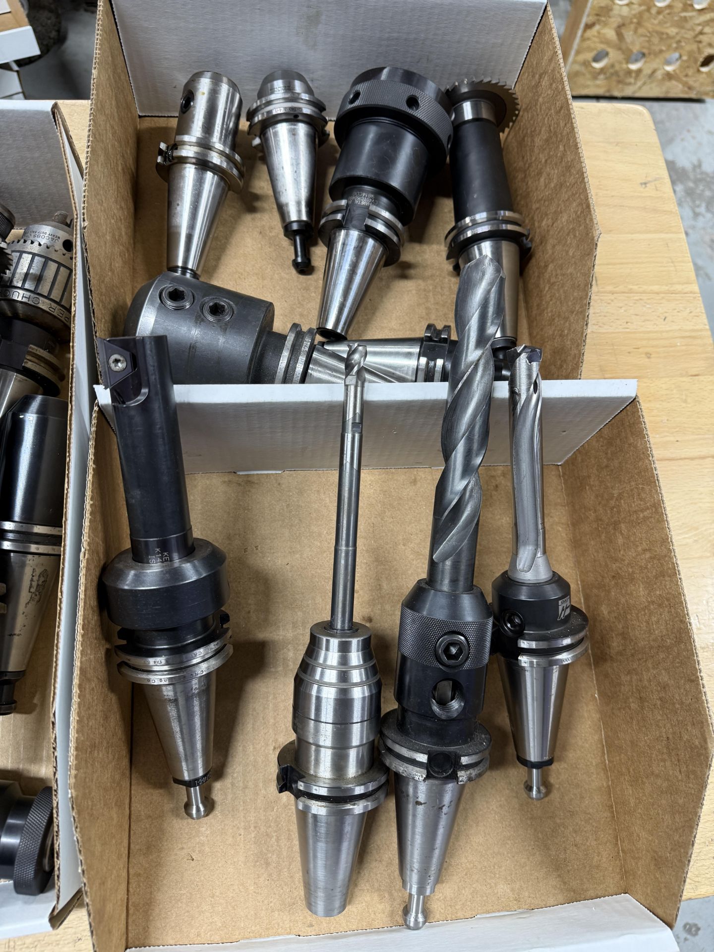 (10) CAT 40 Boring Bar & Fly Cutter Tool Holders Kennametal, Erickson ...
