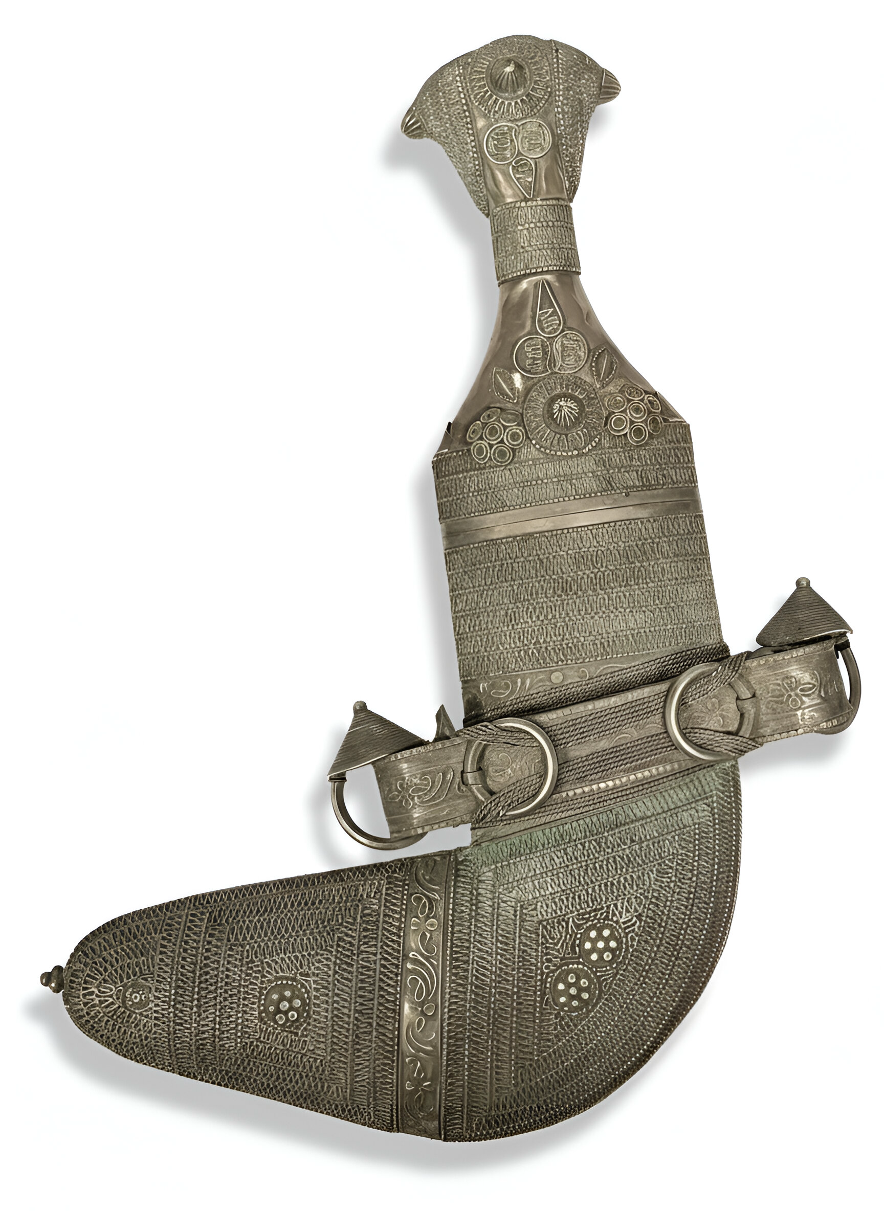 AN OMANI JAMBIYA DAGGER, 20TH CENTURY L: 27cm