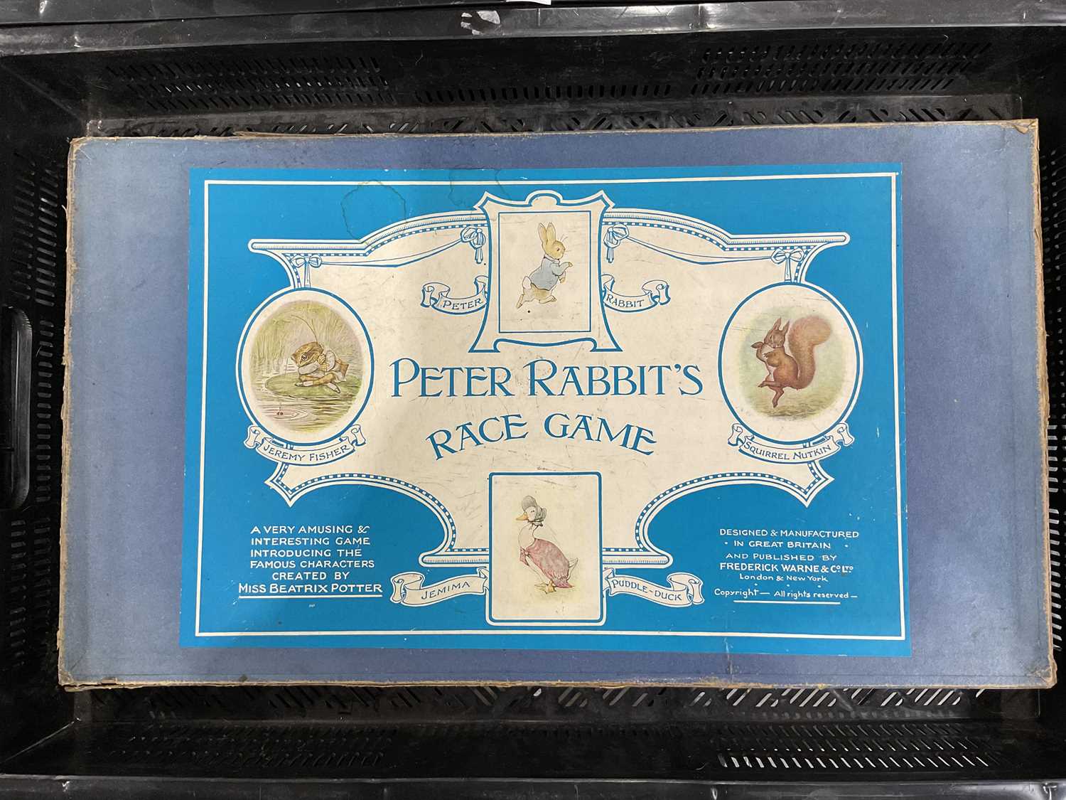 Peter Rabbit's Race Game boardgame Designed and Published by Frederick ...