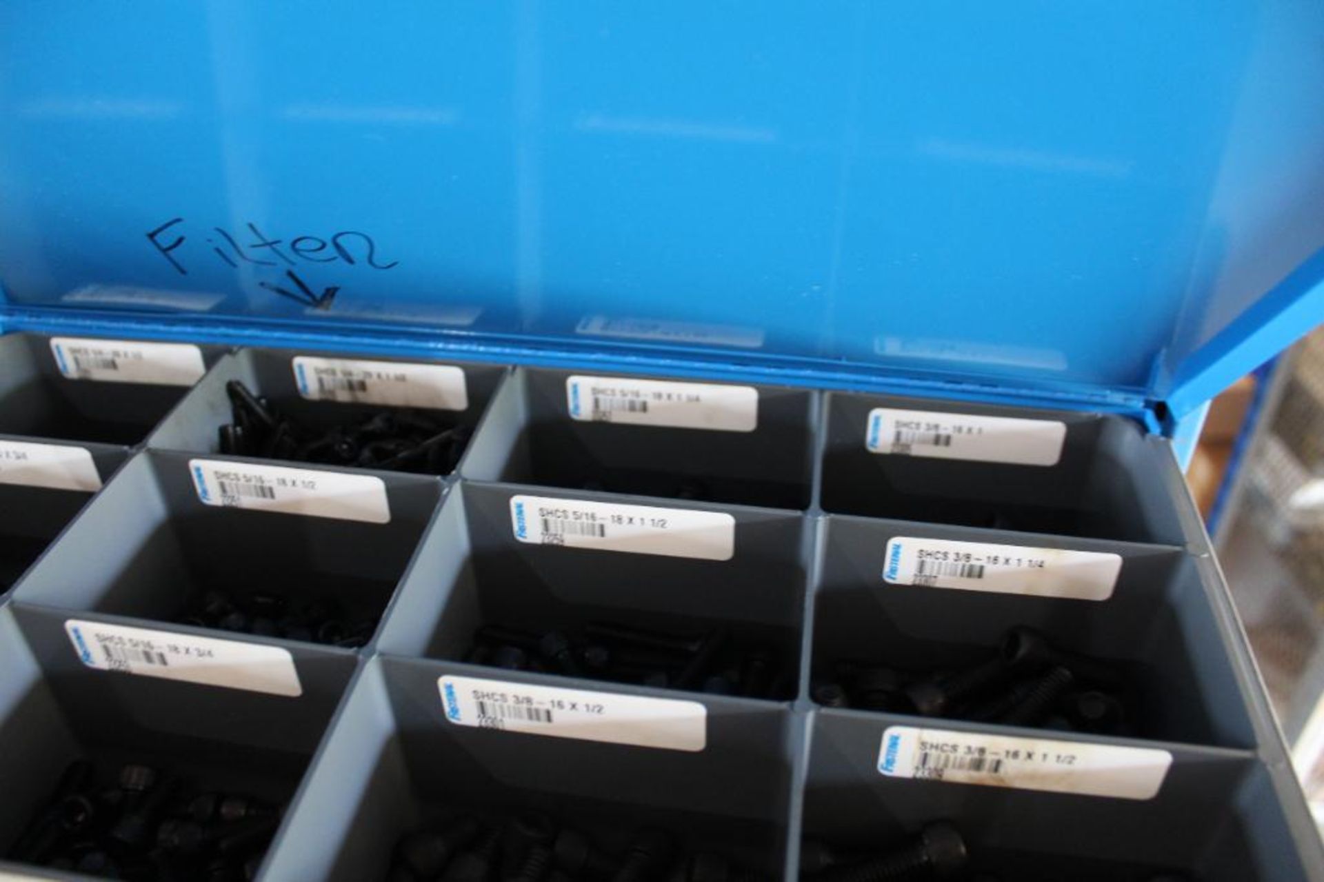 Fastenal 4-Drawer Organizer with Contents- Cotter Pins, Socket Head ...
