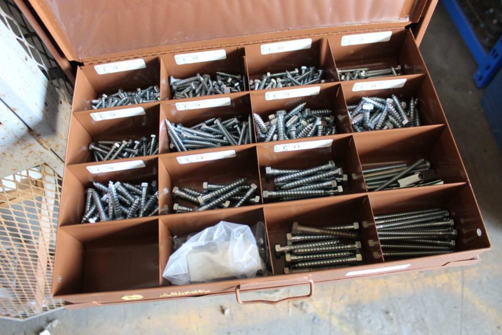 Lawson Products Organizer with Contents- Screws, Bolts, O-Rings and ...
