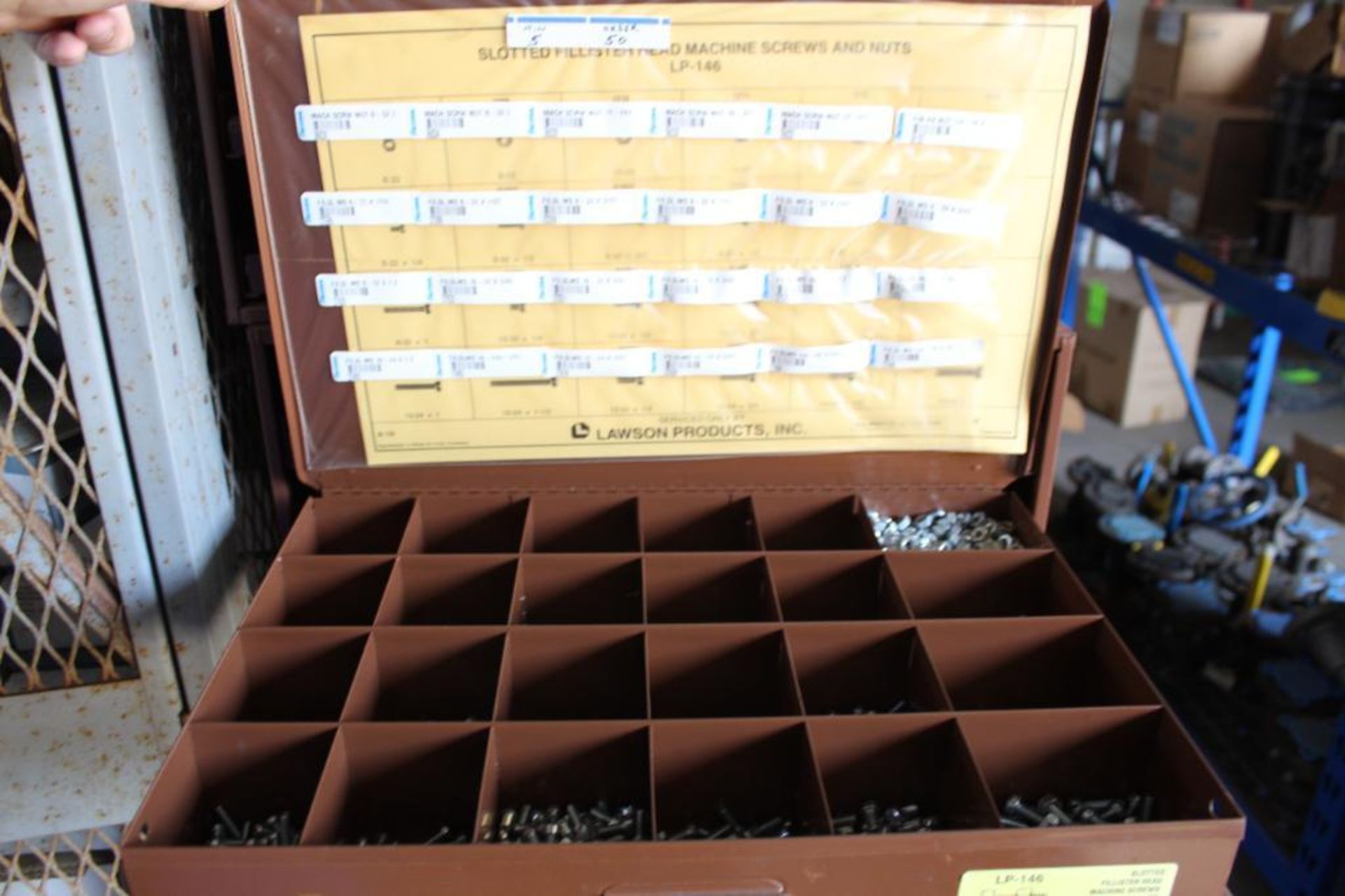 Lawson Products Organizer with Contents- Screws, Bolts, O-Rings and ...