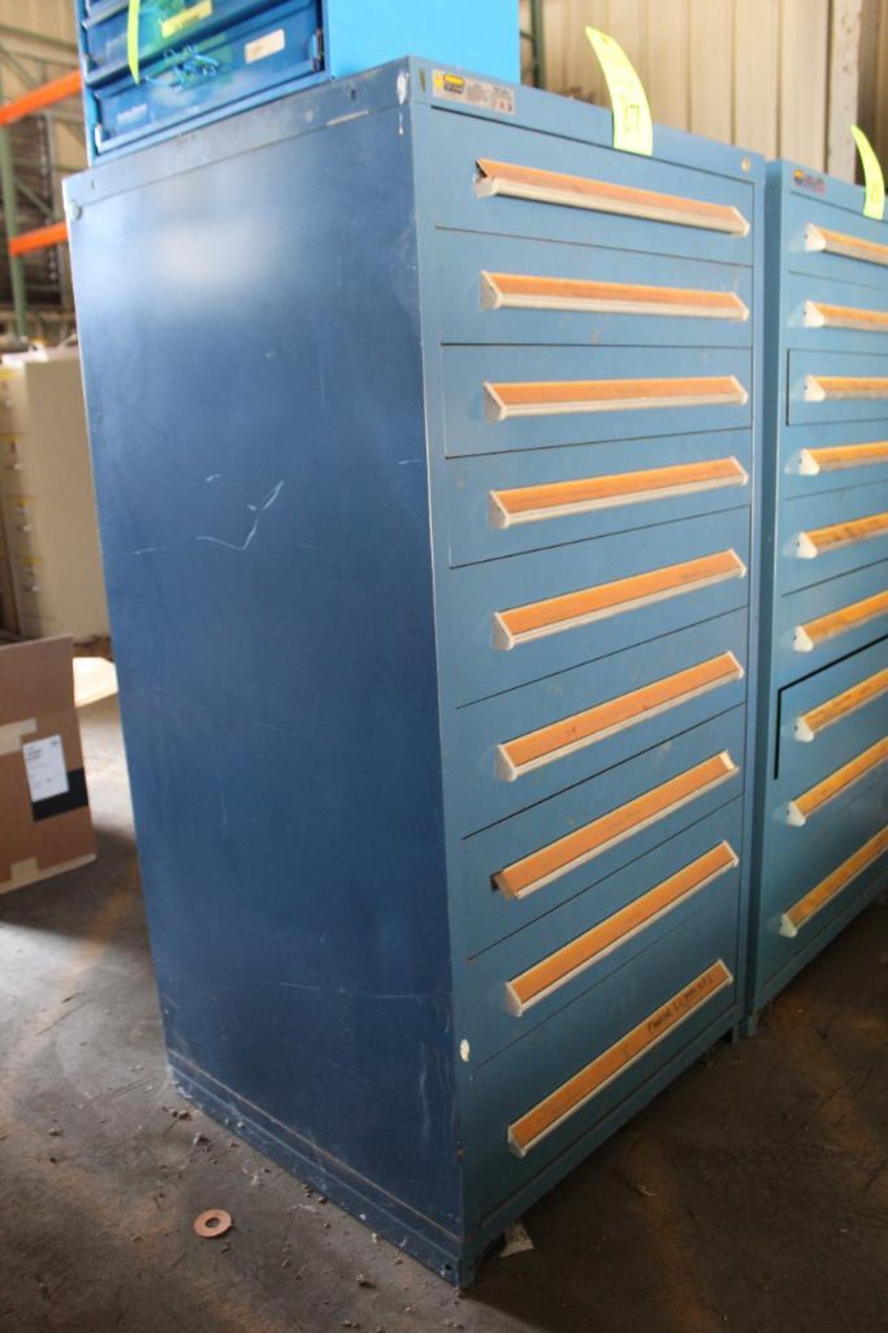Stanley Vidmar 9-Drawer Cabinet with Contents- Pump Impellers, Ethylene ...