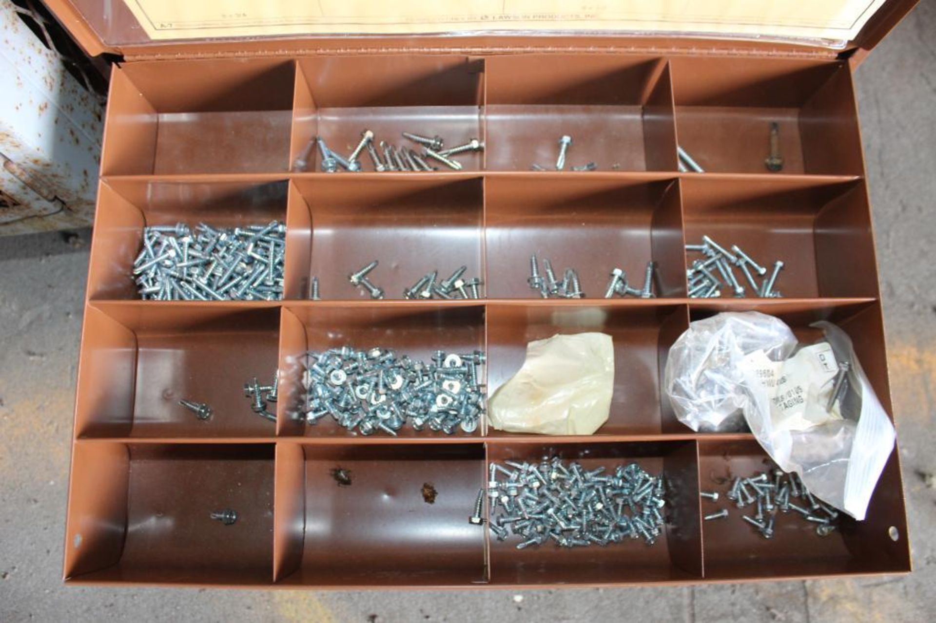 Lawson Products Organizer with Contents- Screws, Bolts, O-Rings and ...