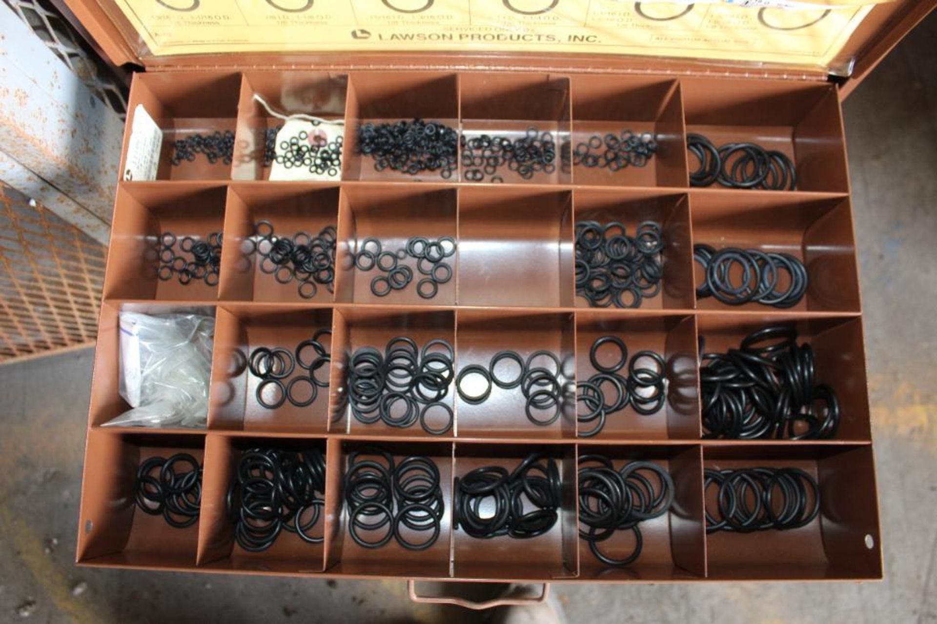 Lawson Products Organizer with Contents- Screws, Bolts, O-Rings and ...
