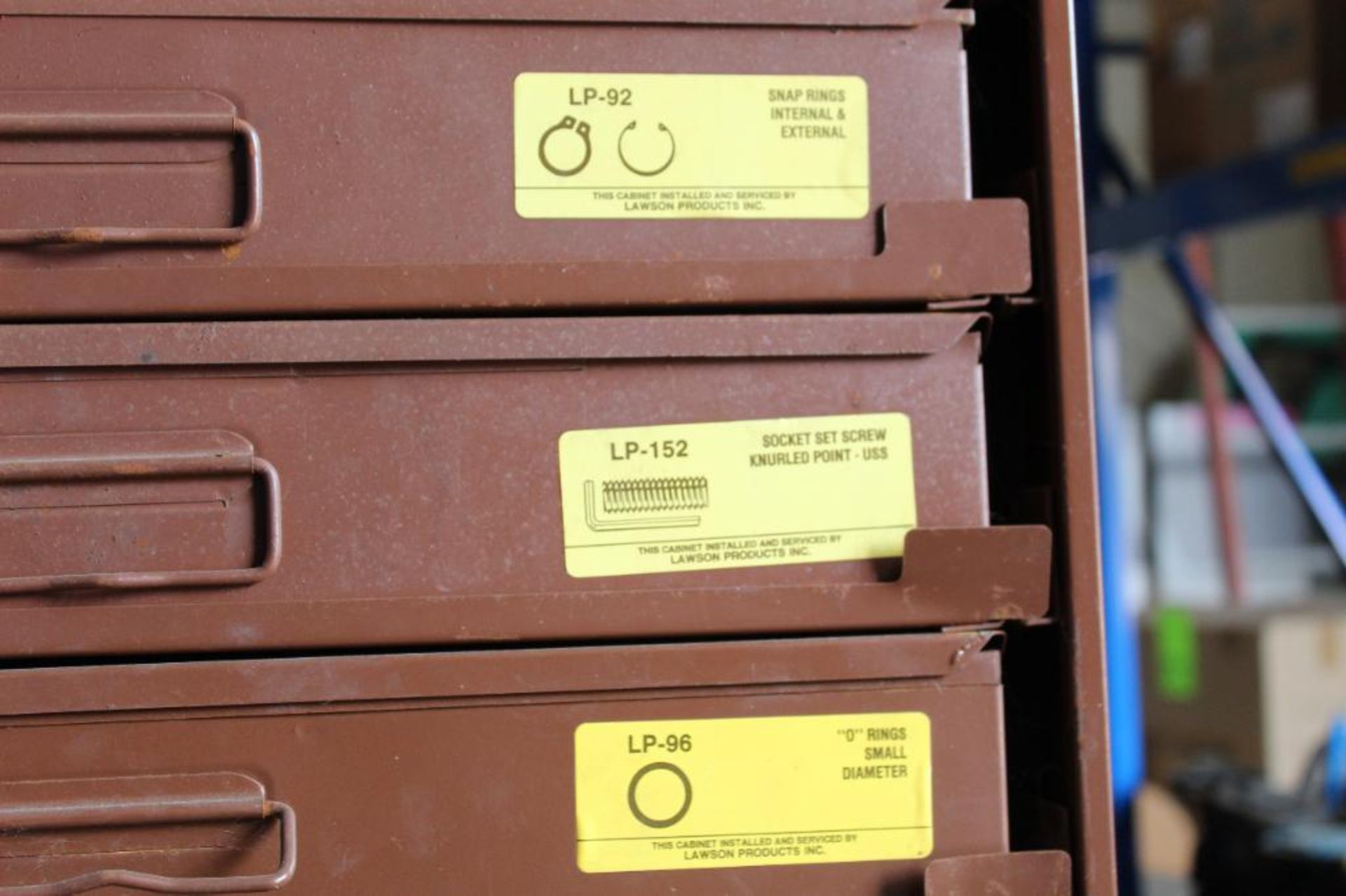 Lawson Products Organizer with Contents- Screws, Bolts, O-Rings and ...