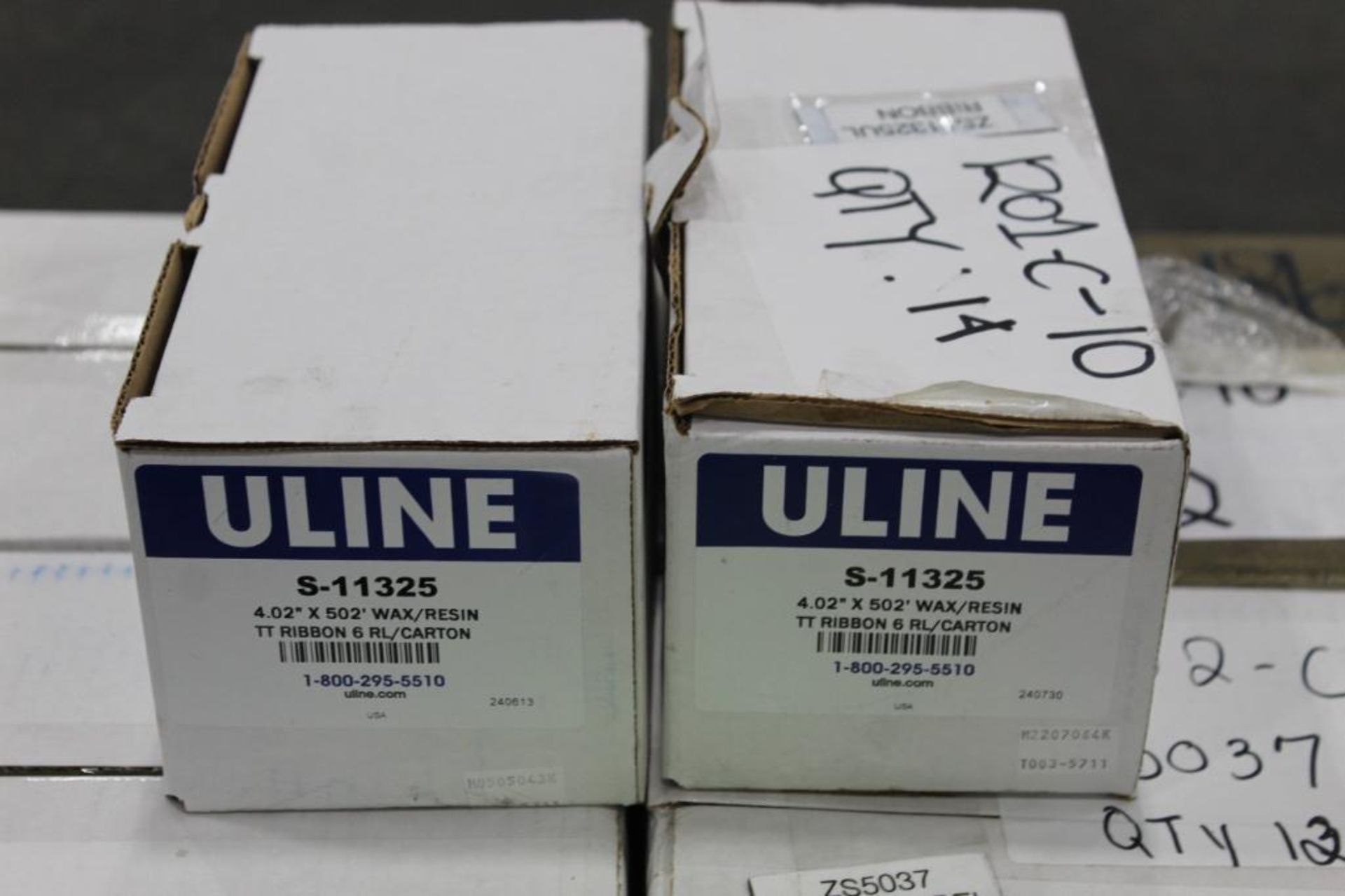 Uline Thermal Transfer Labels with Ribbons