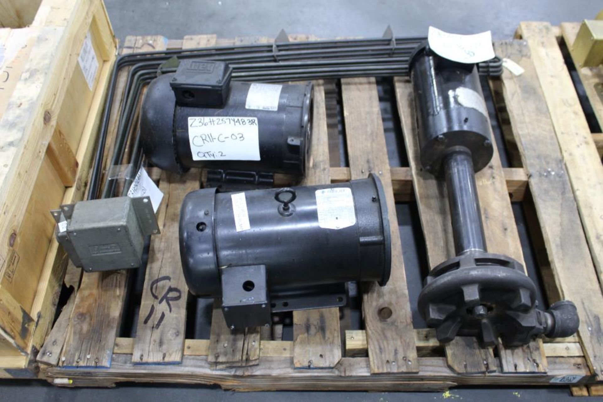 Contents of Pallet- Weg NEMA Premium Motor for Repair Model ...