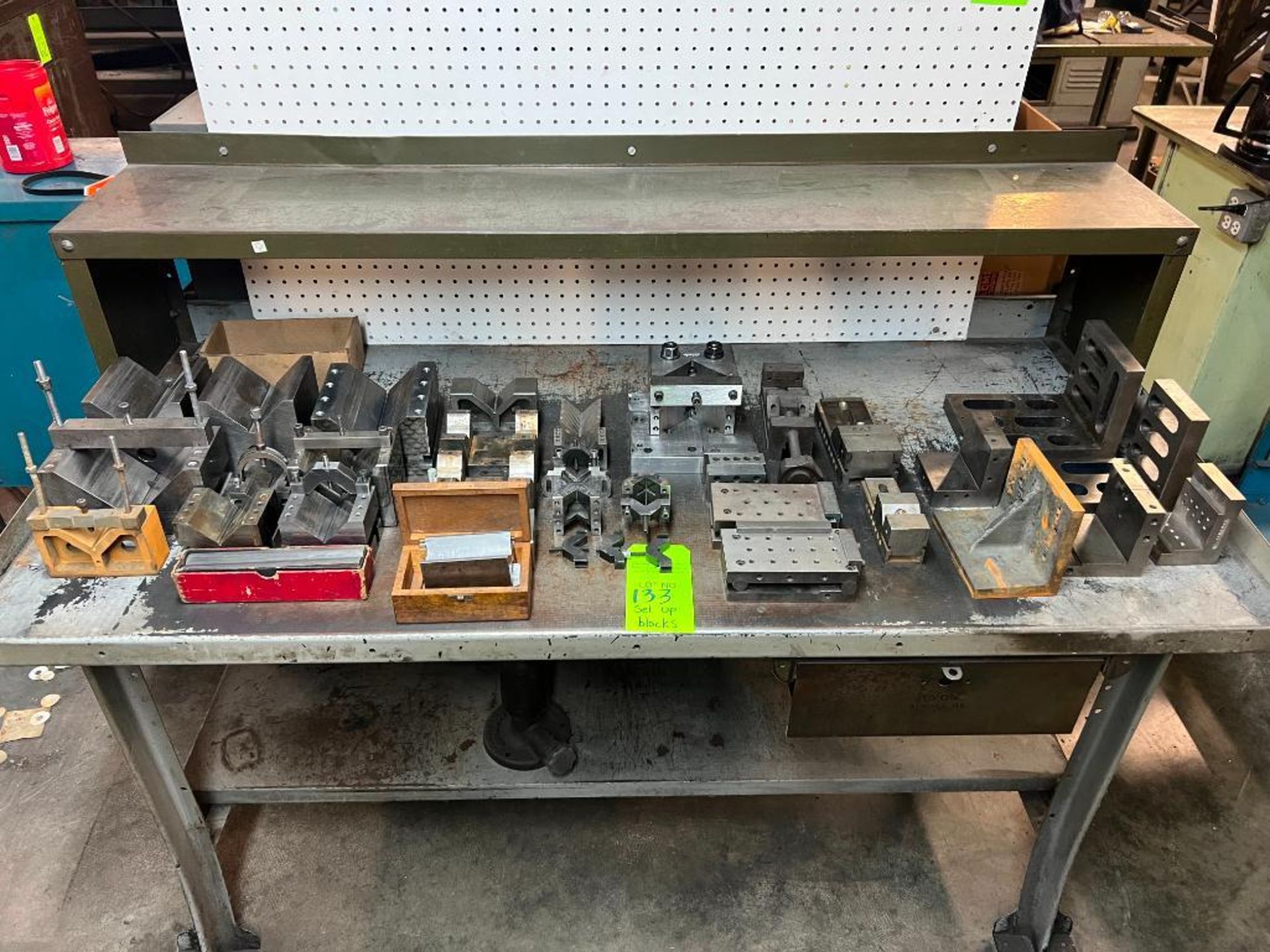 Lot of Assorted V-Blocks, Angle Blocks, and Square Blocks
