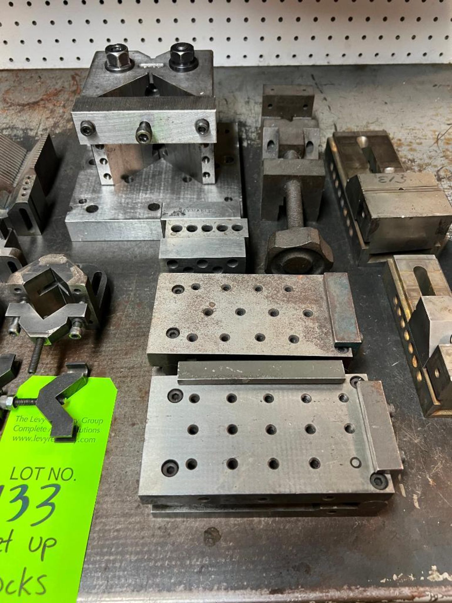 Lot of Assorted V-Blocks, Angle Blocks, and Square Blocks