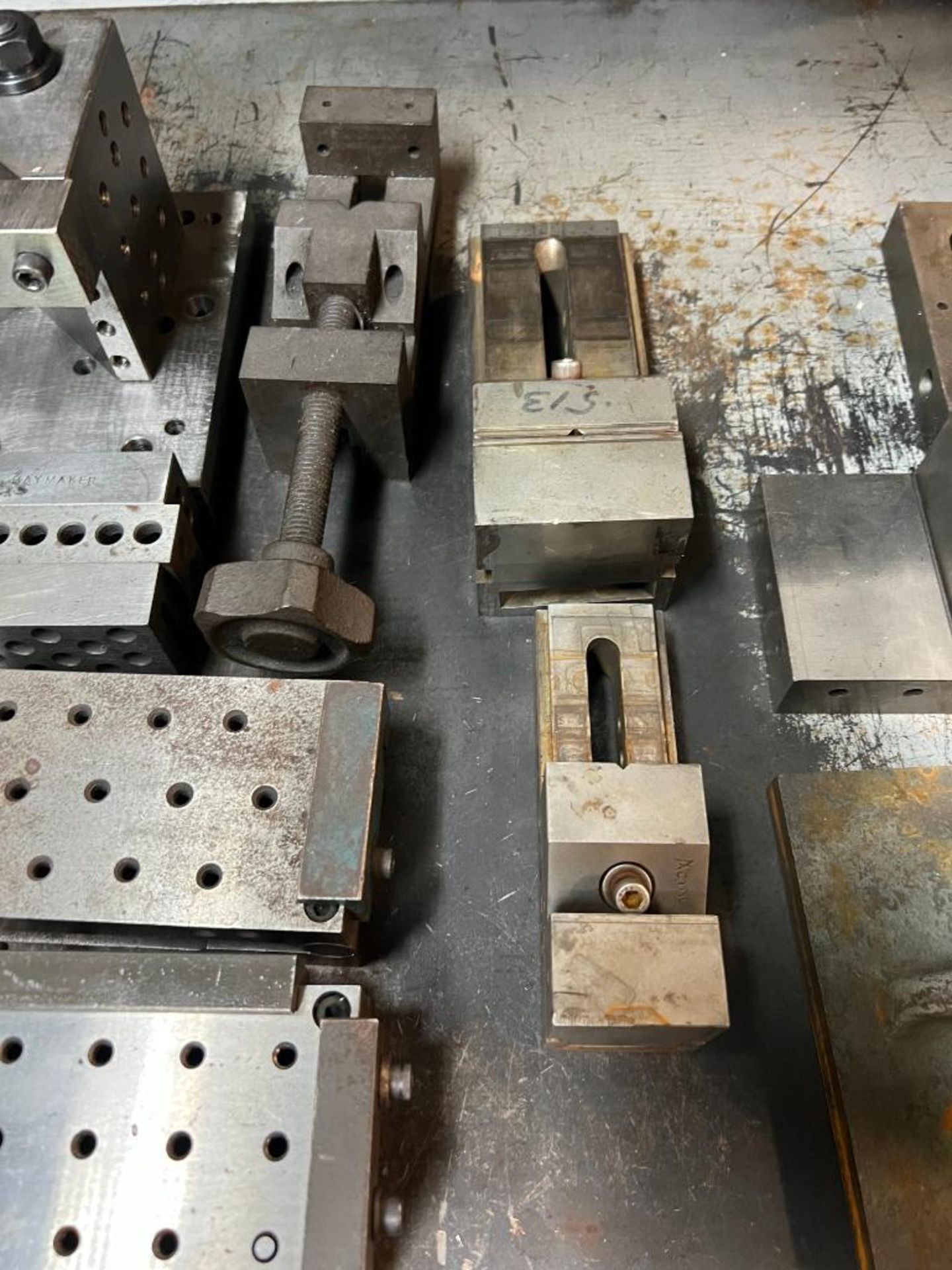 Lot of Assorted V-Blocks, Angle Blocks, and Square Blocks