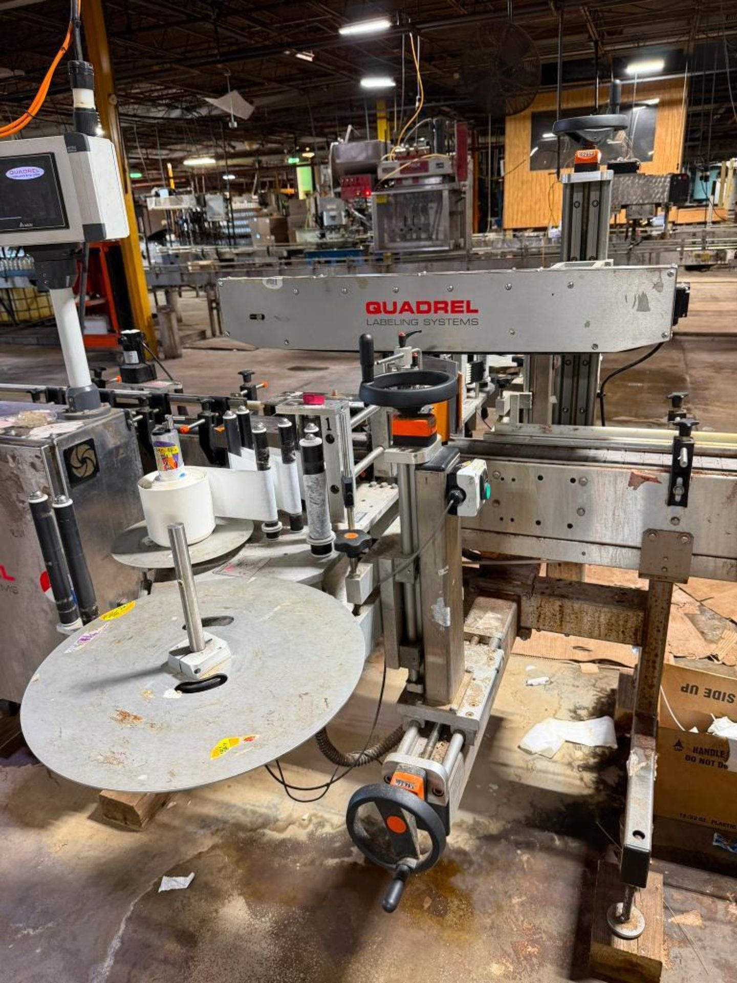 Quadrel Techline F/B Wrap Around Labeler, 220V, S/N 83189-100, (2020 ...