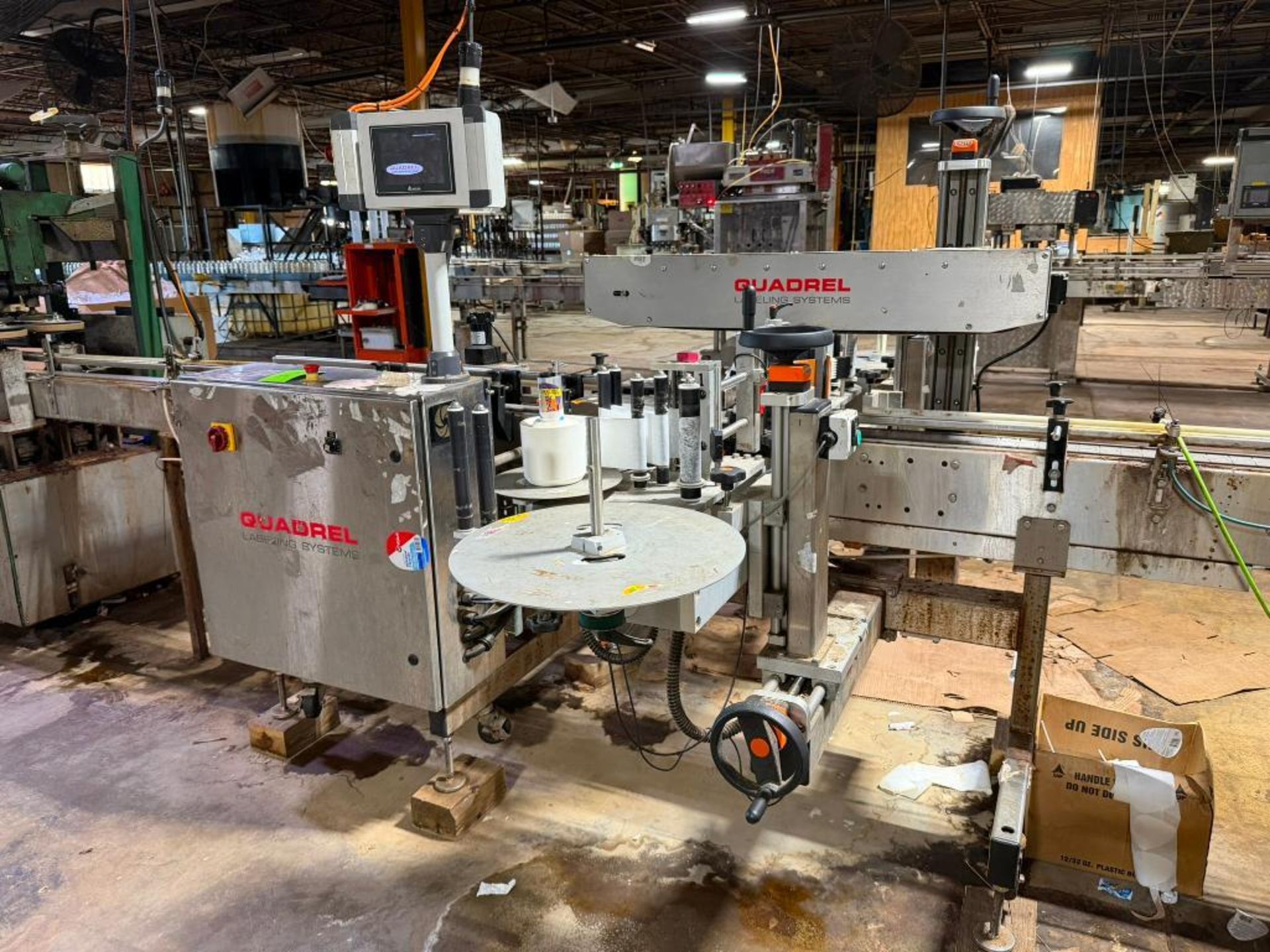 Quadrel Techline F/B Wrap Around Labeler, 220V, S/N 83189-100, (2020 ...